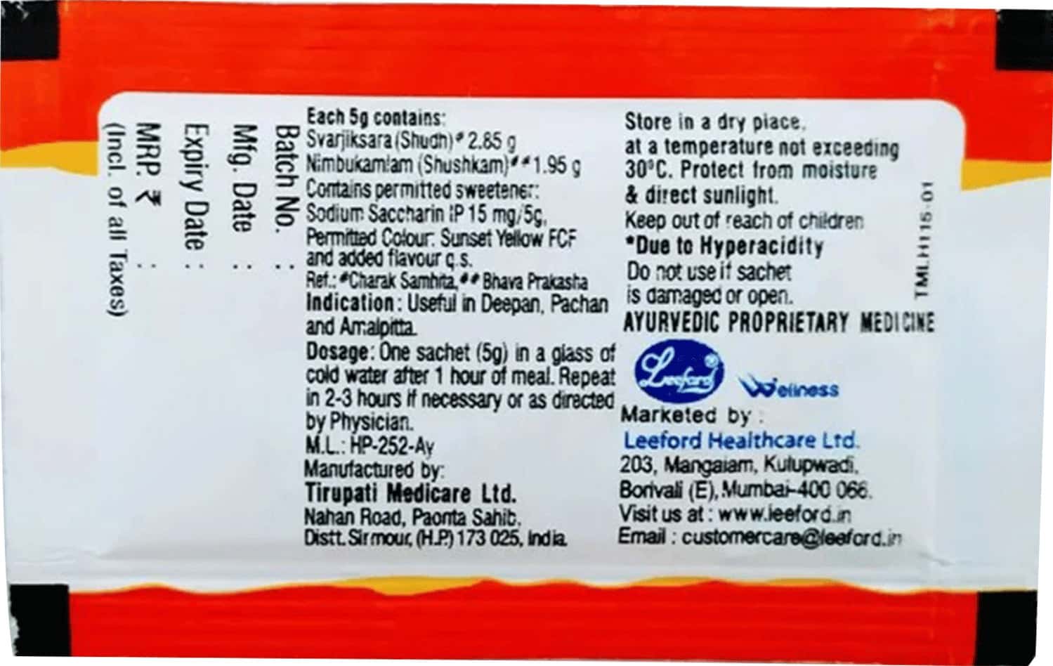 Buy GASOWEL RELIEF FROM ACIDITY AND GAS ORANGE FLAVOUR - 5G SACHET ...