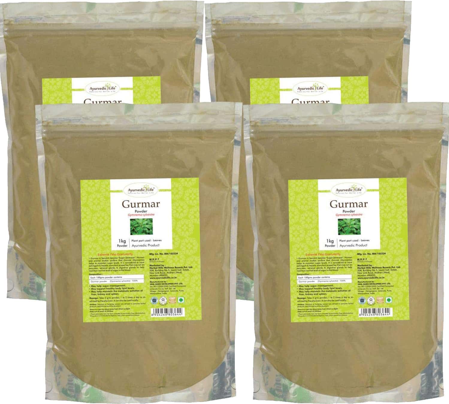 Buy AYURVEDIC LIFE GUDUCHI POWDER - 1 KG POWDER - PACK OF 4 Online ...