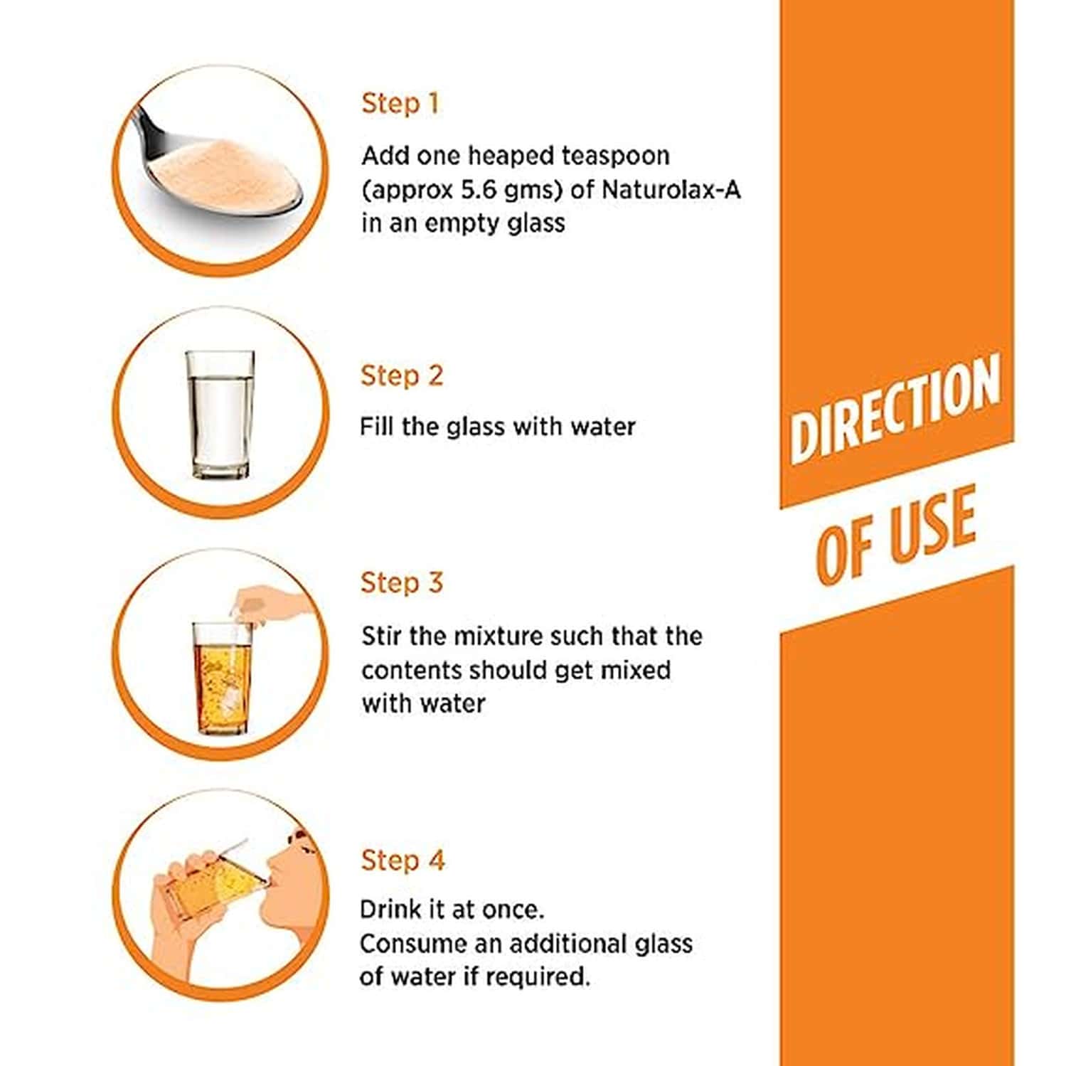 Buy NATUROLAX-A ISABGOL HUSK POWDER, EFFECTIVE FOR CONSTIPATION, ORANGE ...