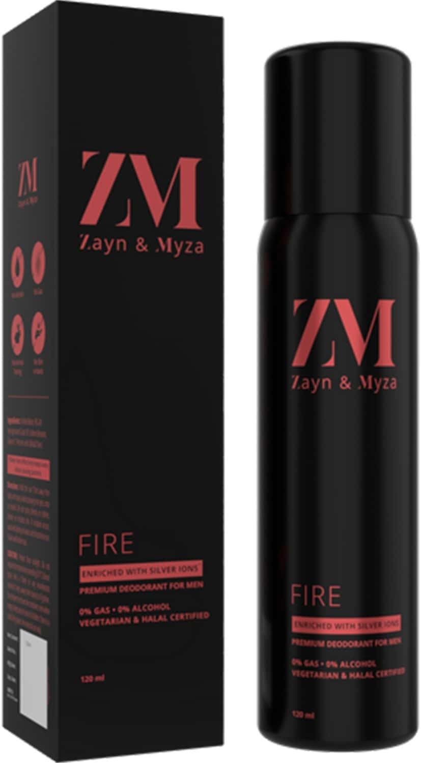Buy ZM ZAYN & MYZA FIRE NO ALCOHOL BODY SPRAY FOR MEN, 120 ML Online ...