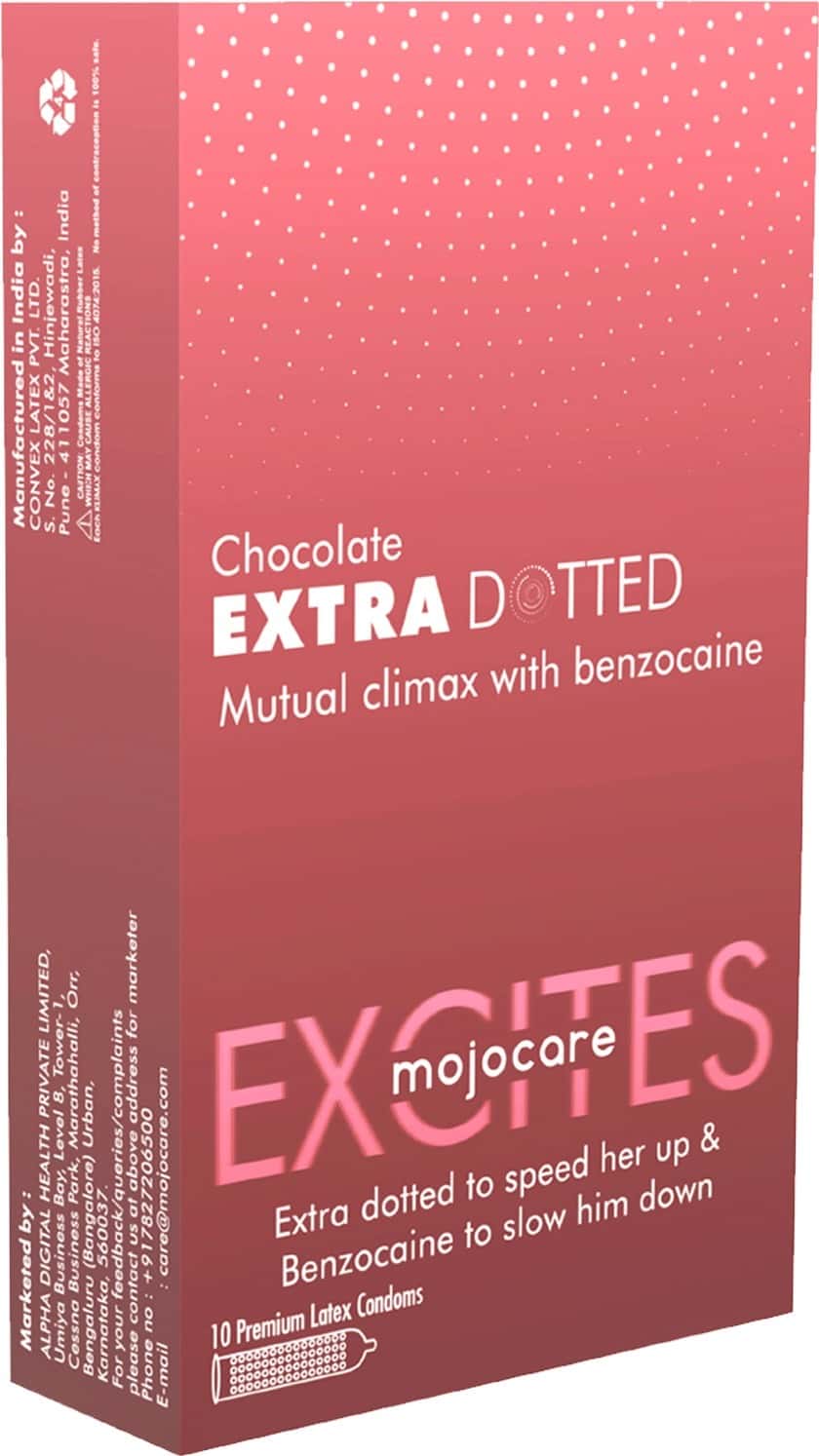 Buy MOJOCARE EXCITES - CHOCOLATE EXTRA DOTTED CONDOMS Online & Get Upto ...