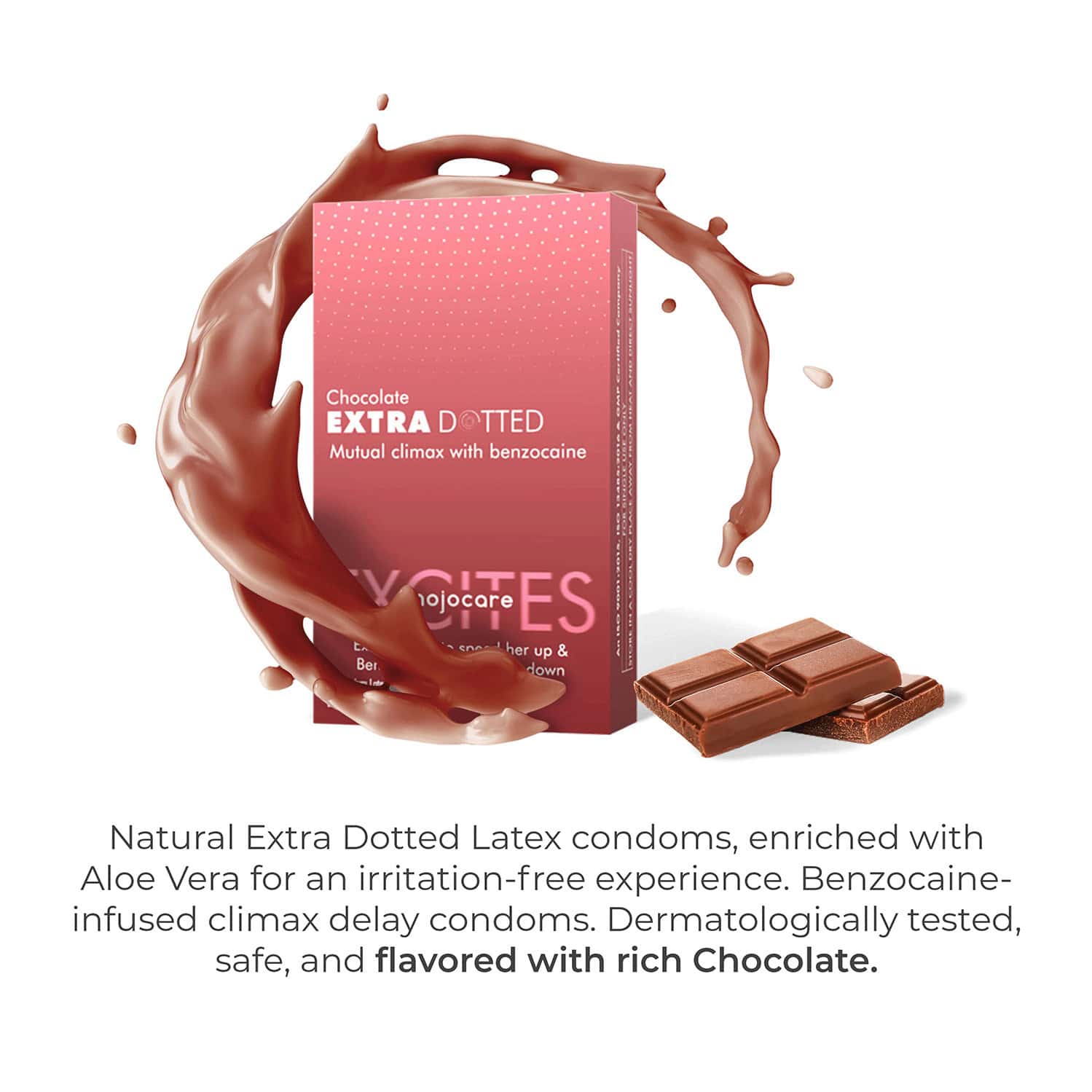 Buy MOJOCARE EXCITES - CHOCOLATE EXTRA DOTTED CONDOMS Online & Get Upto ...