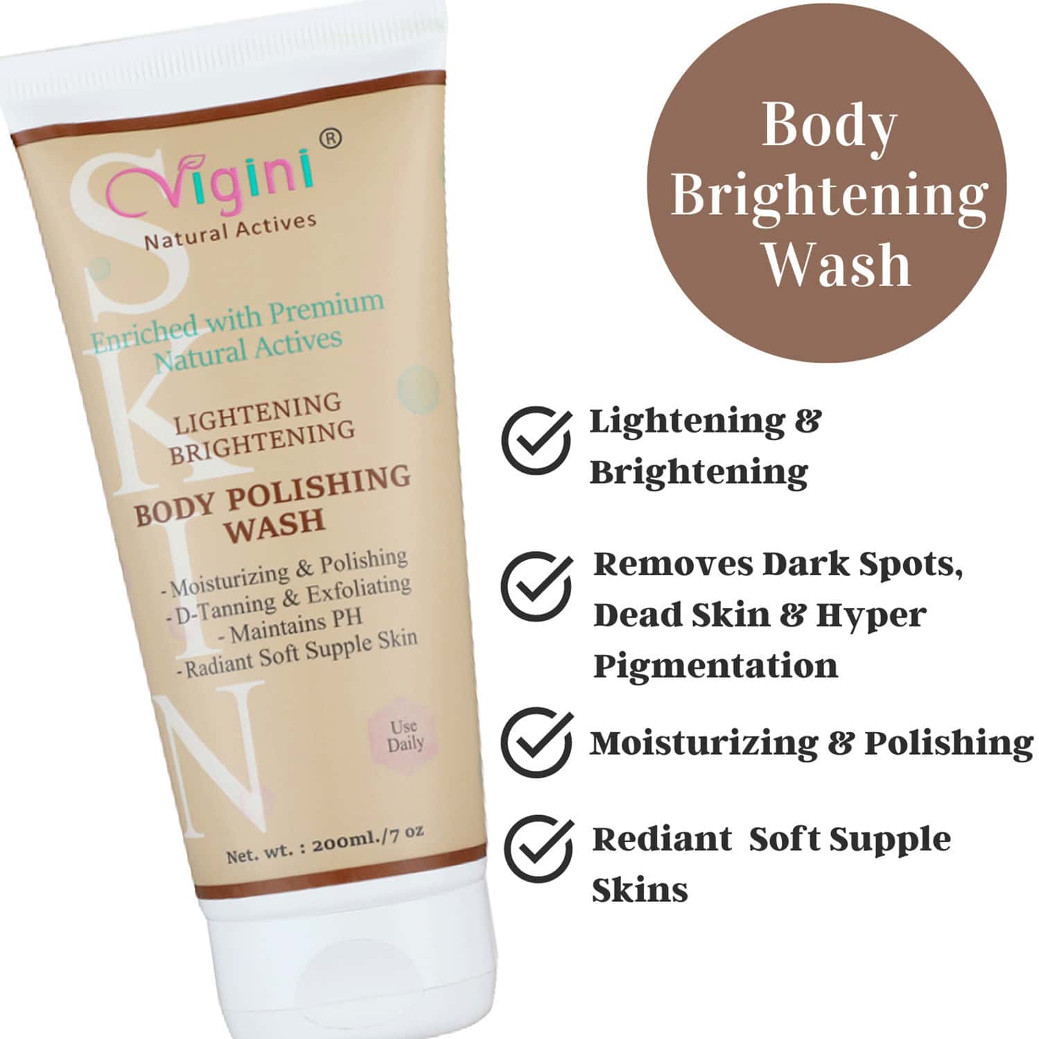 Buy VIGINI SKIN WHITENING LIGHTENING EXFOLIATING GLOW GLUTATHIONE BODY ...