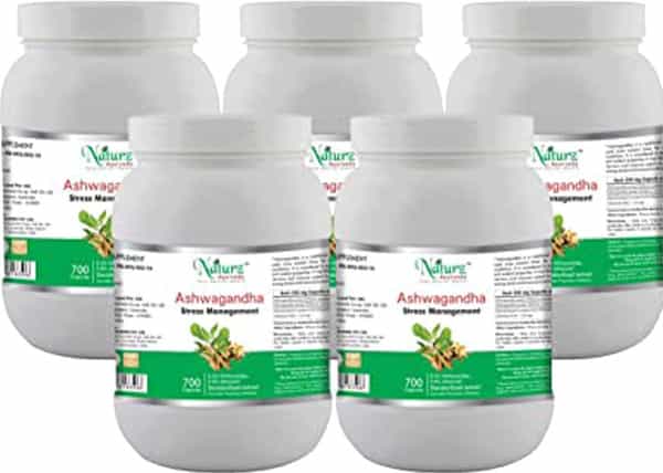 Buy NATURZ AYURVEDA ASHWAGANDHA 700 CAPSULES VALUE PACK OF 5 Online ...