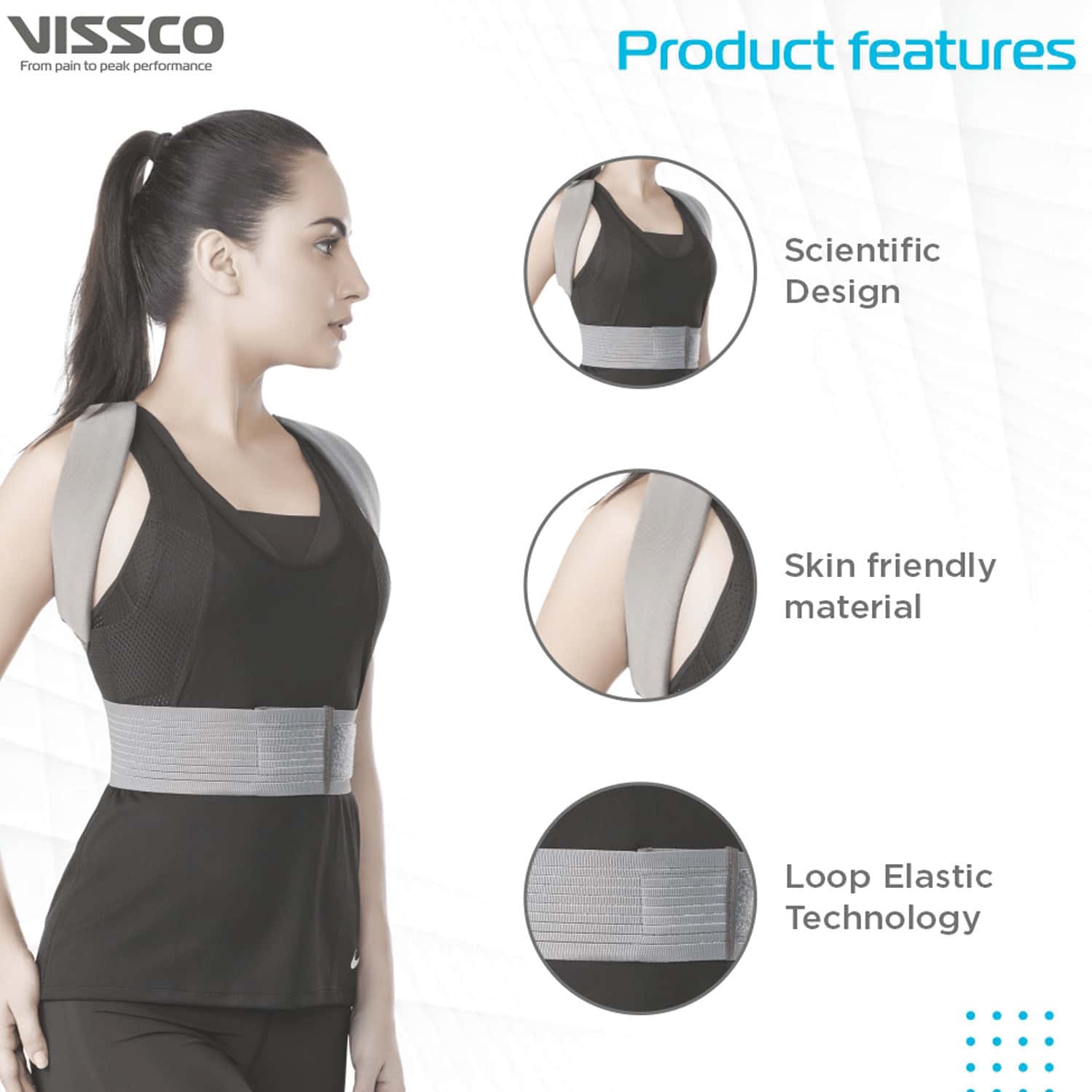 Buy VISSCO POSTURE AID (MODERATE SUPPORT) | IDEAL AID TO CORRECT ...