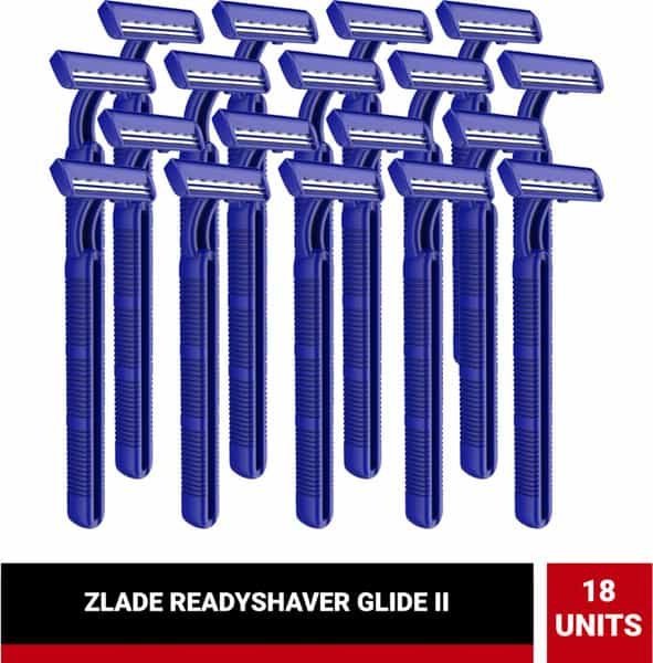 Buy ZLADE GLIDE II READYSHAVER TWIN BLADE DISPOSABLE SHAVING RAZOR FOR ...