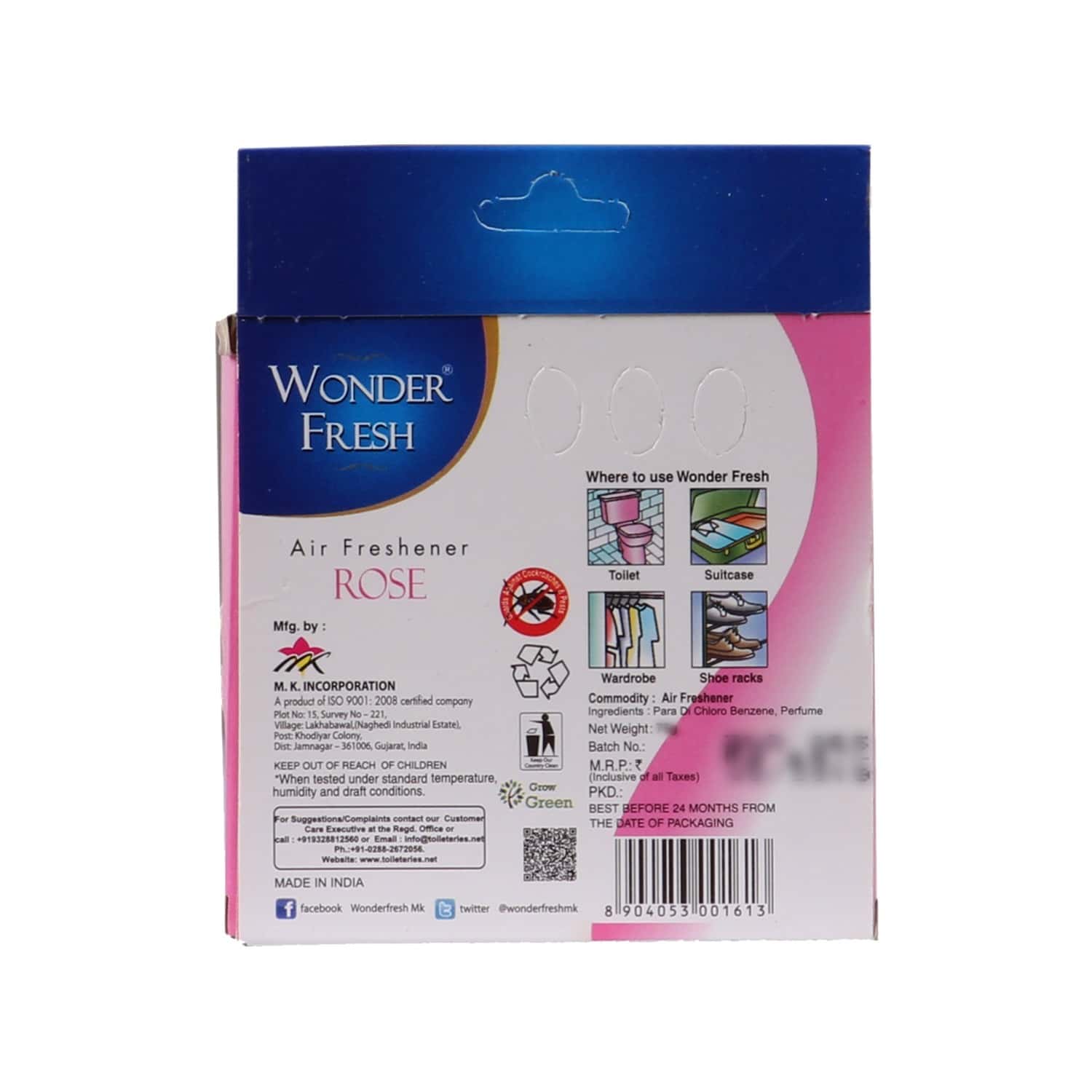 Buy WONDER FRESH AIR FRESHENER ROSE 50GM Online & Get Upto 60% OFF at ...