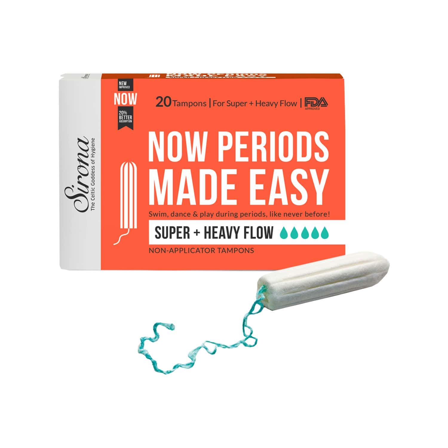Buy Sirona Premium Digital Tampon Super Plus Heavy Flow - 20 Pieces ...