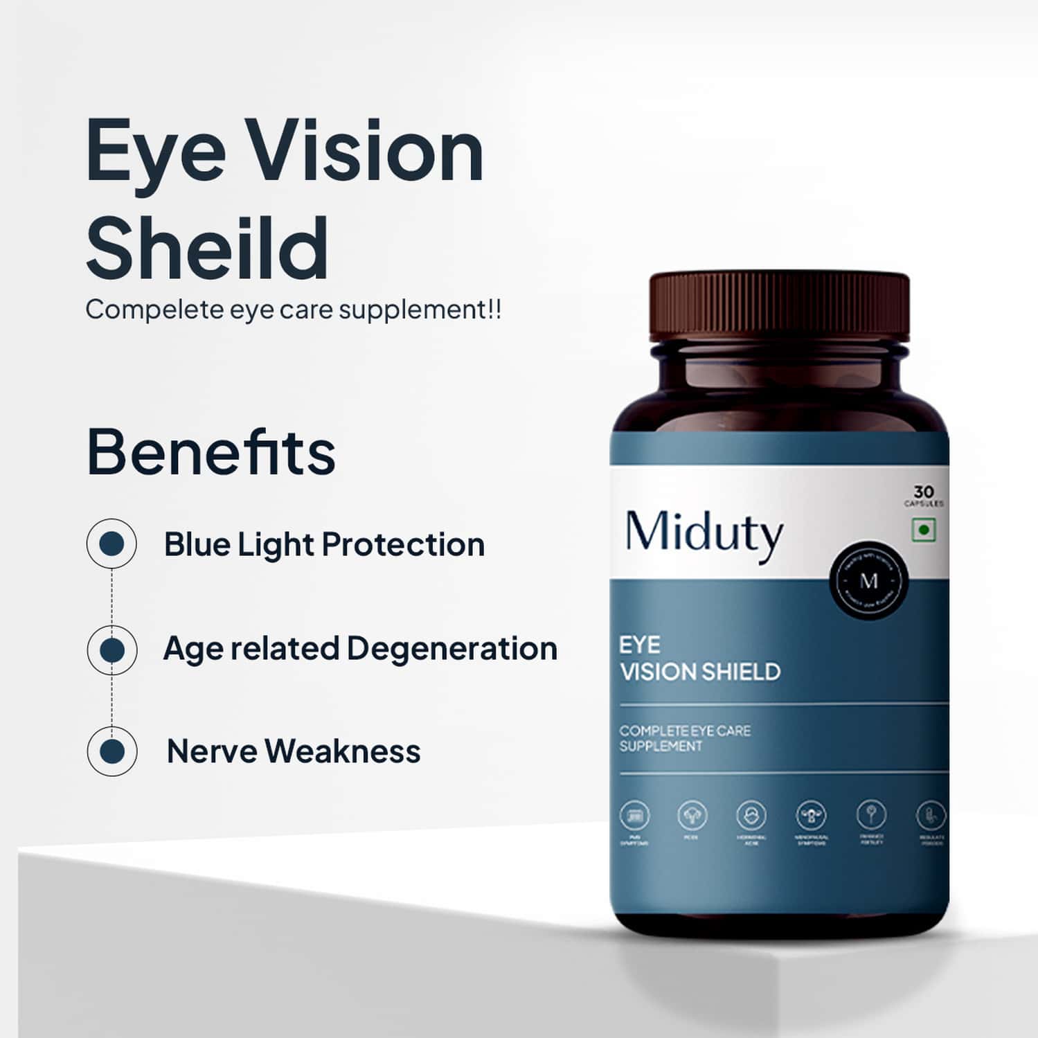 Buy MIDUTY PALAK NOTES EYE VISION SHIELD - SUPPLEMENT DRY EYES - EYE ...