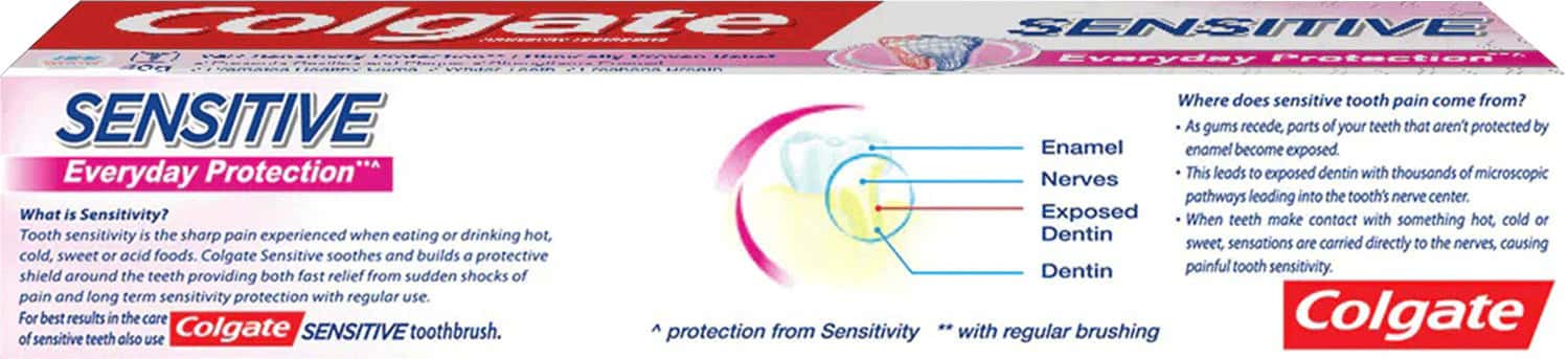 Buy COLGATE SENSITIVE EVERYDAY PROTECTION ANTICAVITY TOOTHPASTE 40 GM ...