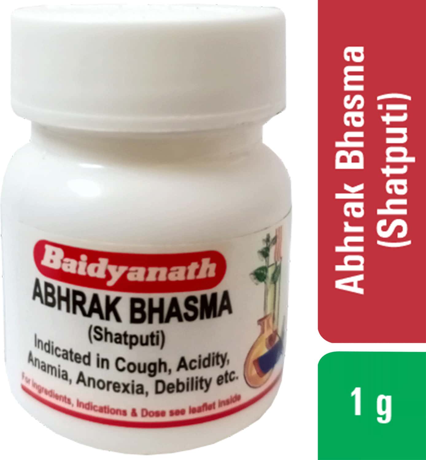 Buy BAIDYANATH NAGPUR ABHRAK BHASMA (SAHASRAPUTI) 1 GM Online & Get ...