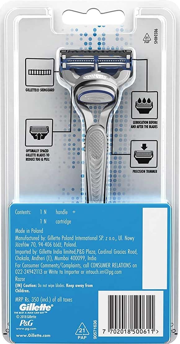Buy GILLETTE SKINGUARD SHAVING RAZOR Online & Get Upto 60% OFF at PharmEasy