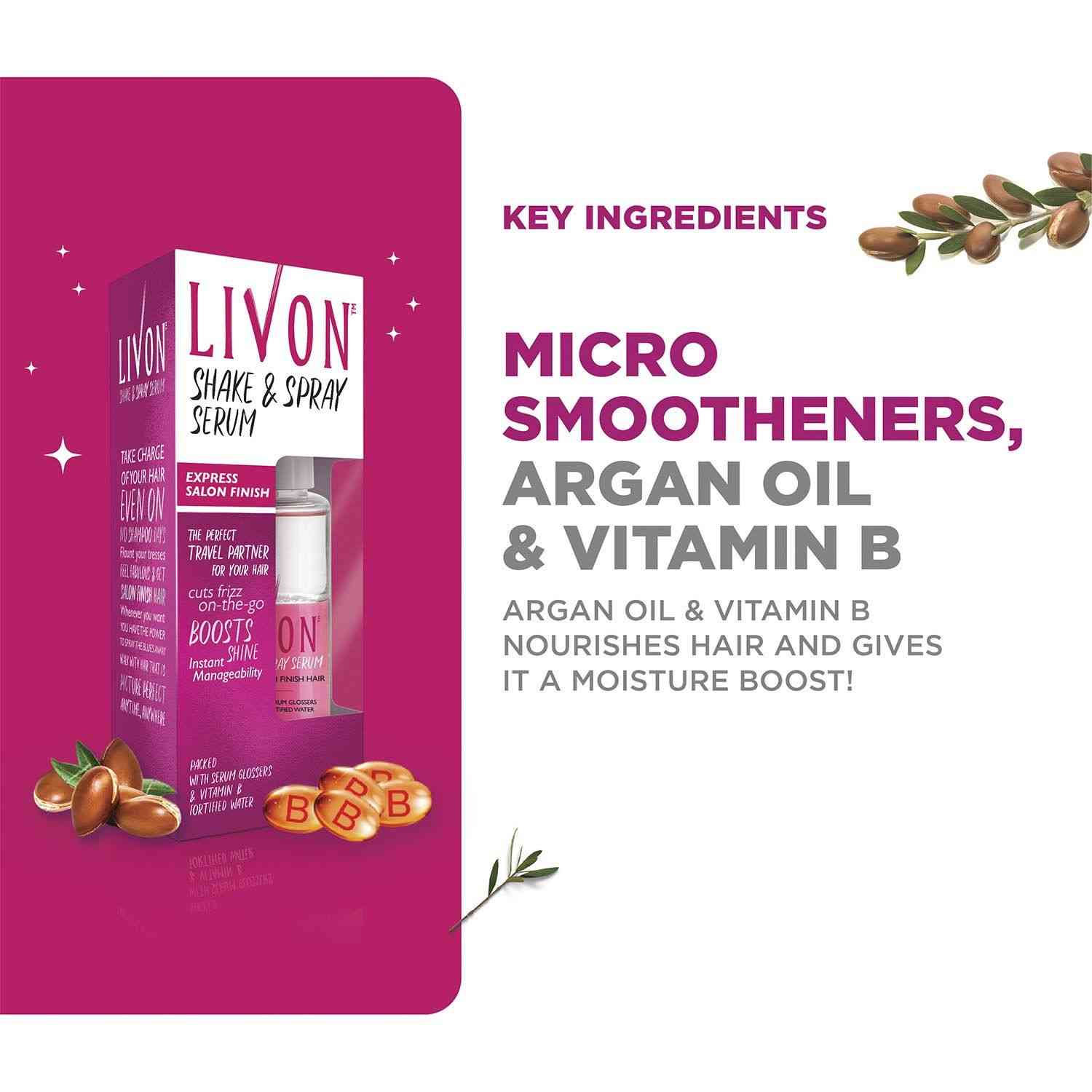 Buy Livon Anti Germ Hair Spray, Instant Protection From 99.99% Germs ...