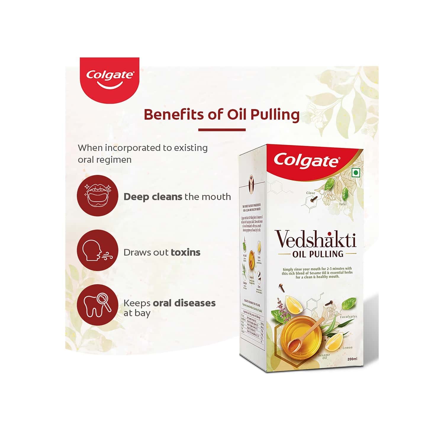 Buy COLGATE VEDSHAKTI PULLING OIL - 200ML Online & Get Upto 60% OFF at ...
