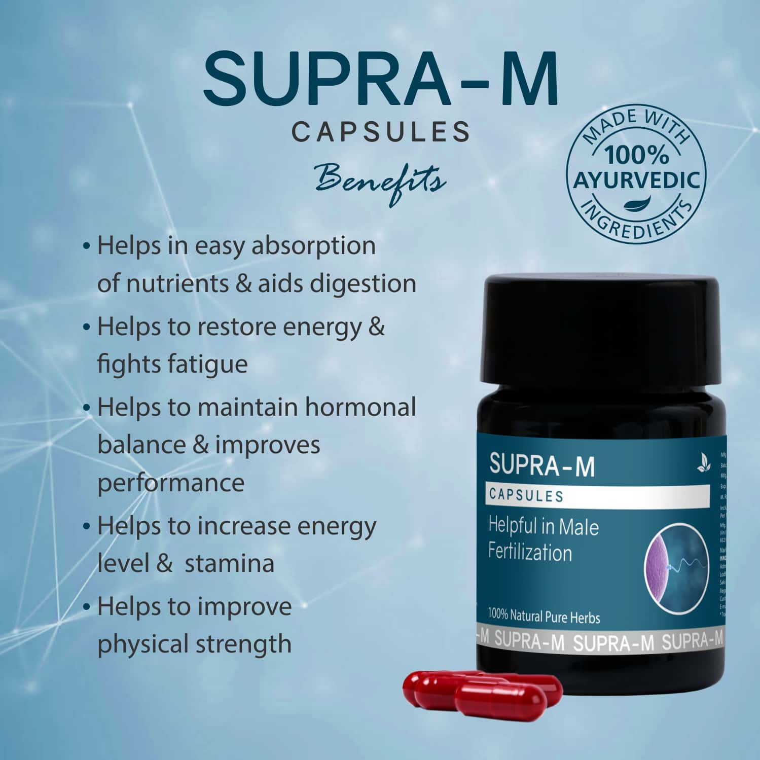 Buy SUPRA M CAPSULES 10 CAPS | FOR VITALITY IN MEN | WITH SHILAJIT ...
