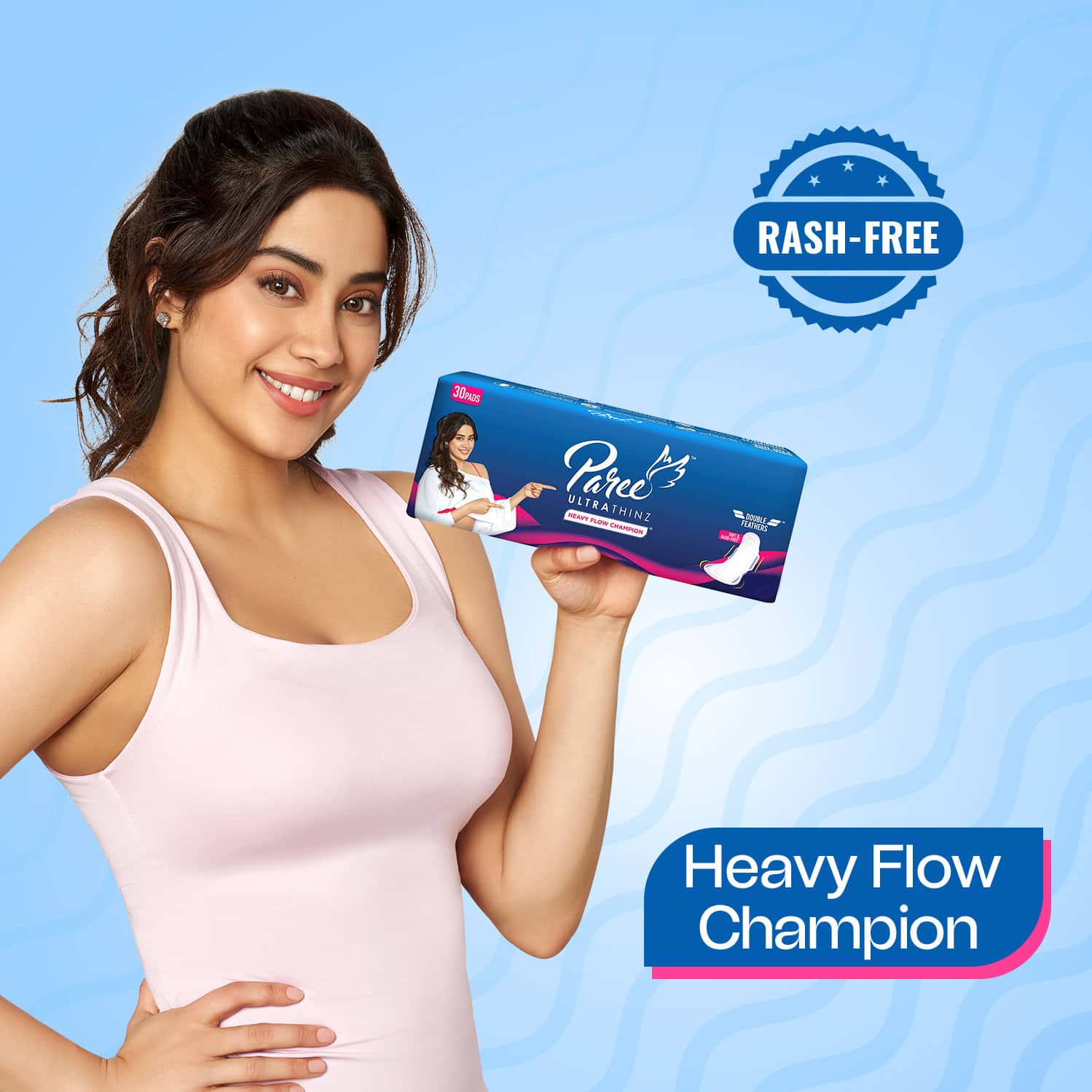 Buy PAREE ULTRA THINZ SOFT & RASH FREE SANITARY PADS FOR HEAVY 30 PADS ...