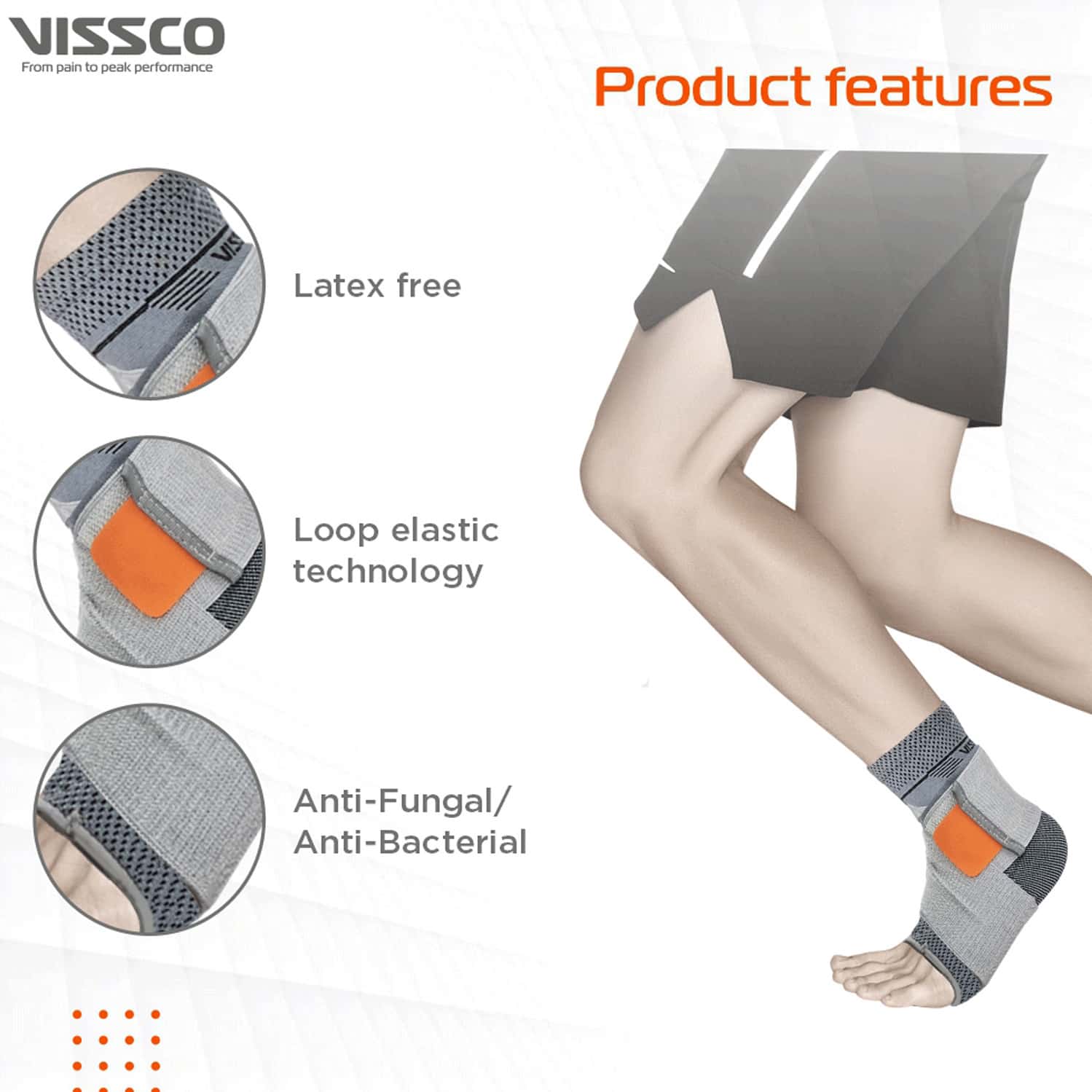 Buy VISSCO ANKLER | 2 IN 1 ANKLET + BINDER | PROVIDES SUPPORT ...