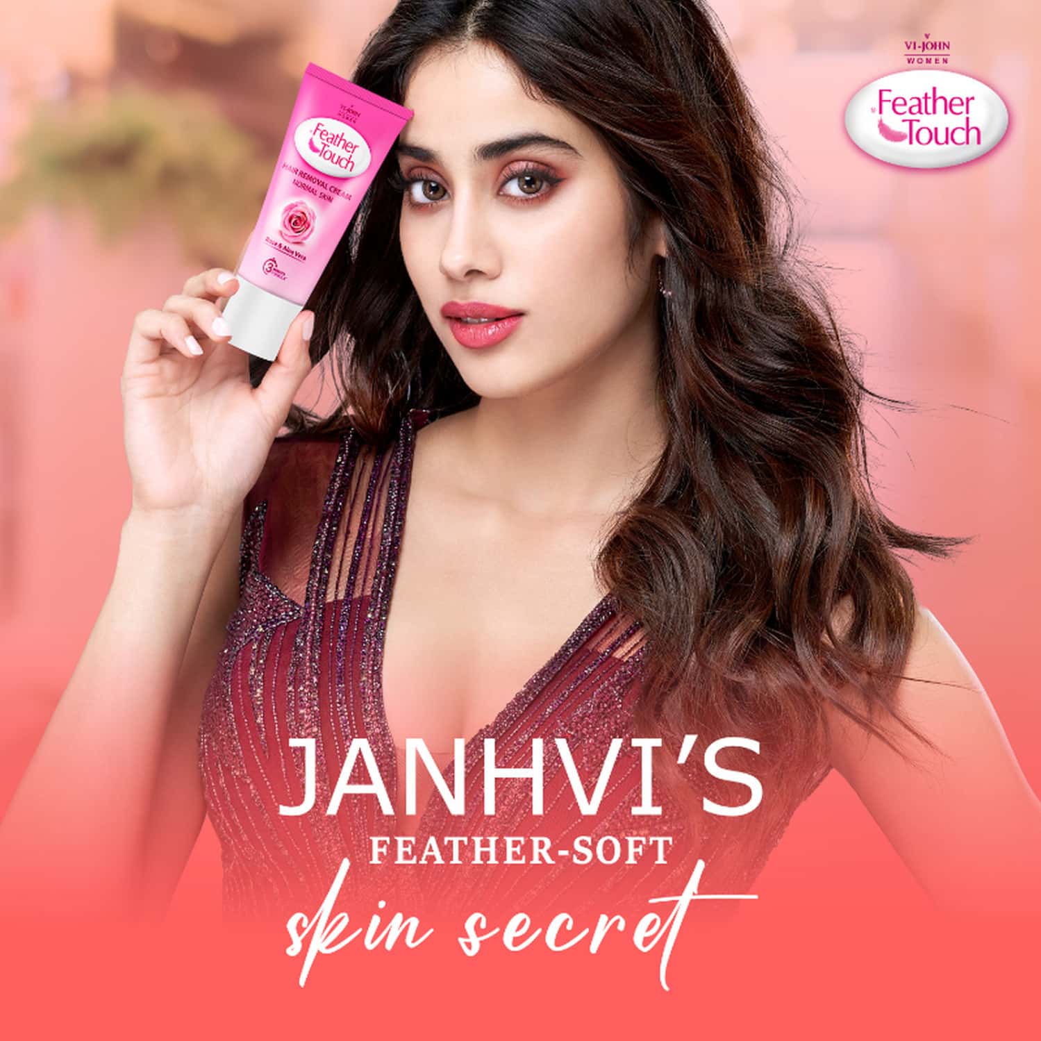 Buy VI-JOHN FEATHER TOUCH CREAM ROSE ALOEVERA FOR NORMAL SKIN 40G- PACK ...