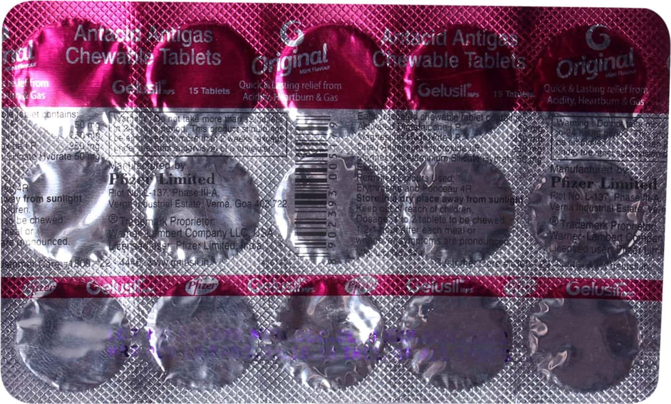 Buy GELUSIL Online & Get Upto 60% OFF at PharmEasy