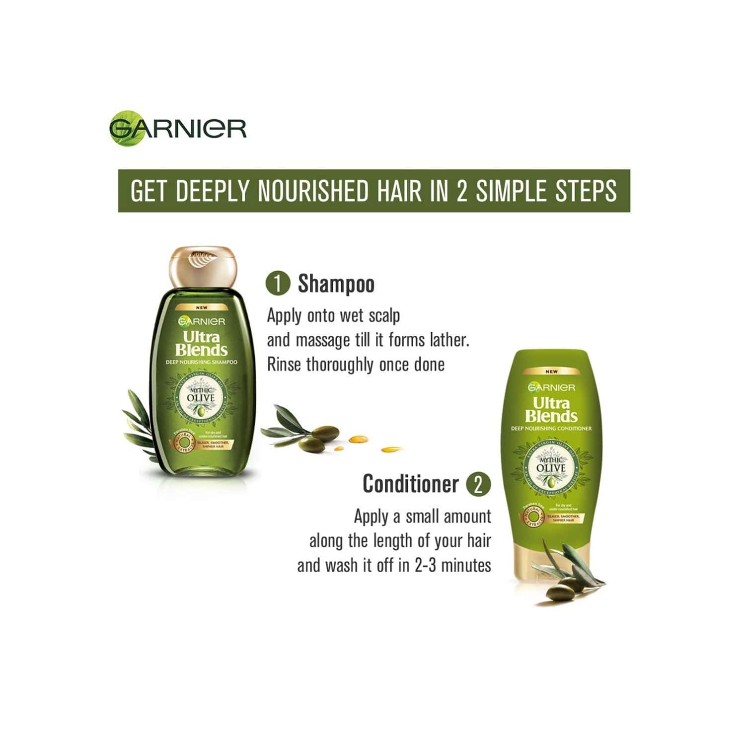 Buy Garnier Ultra Blends Mythic Olive Deep Nourishing Conditioner 175 ...