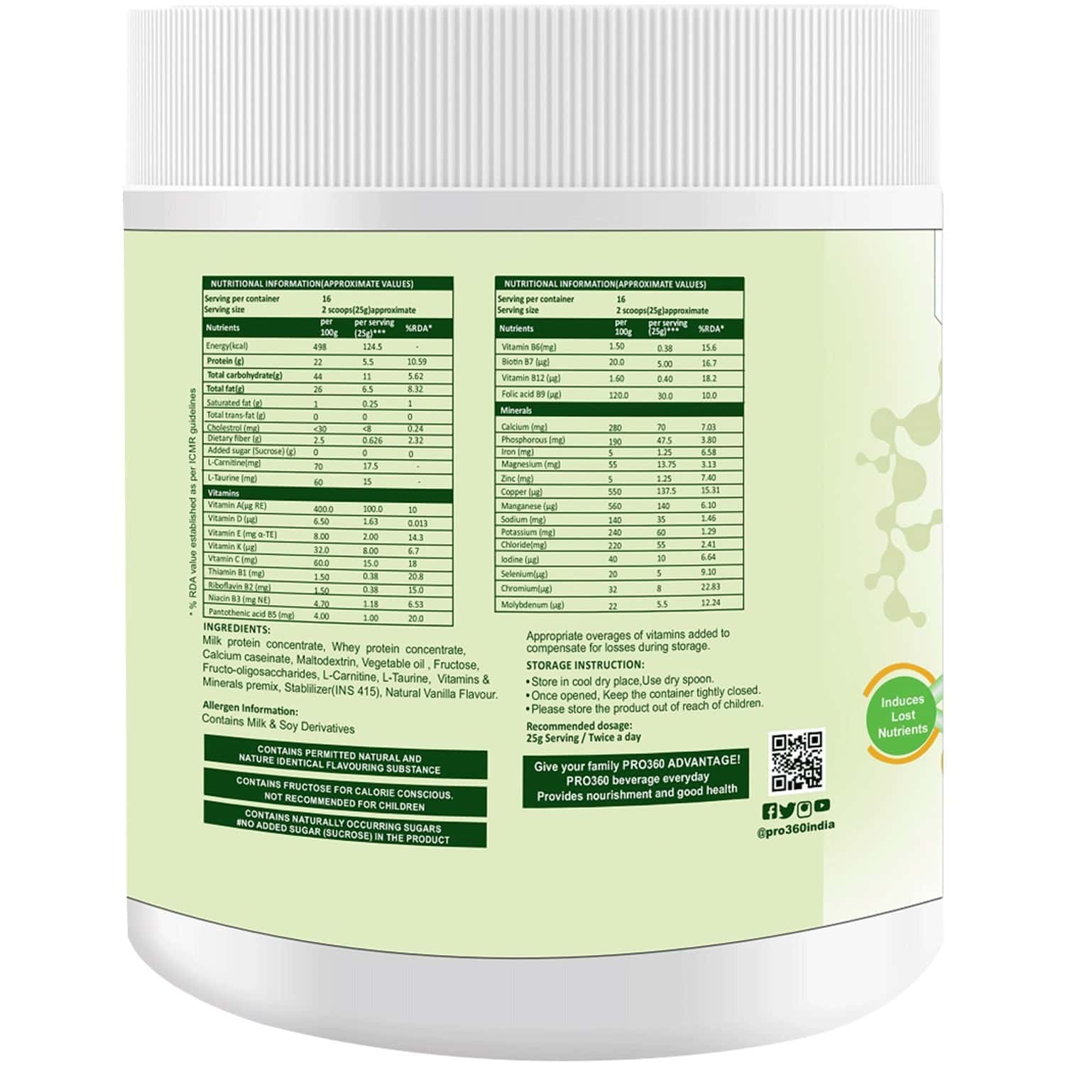 Buy PRO360 NEPHRO HP VANILLA NUTRITION DRINK TIN OF 400 G Online & Get ...