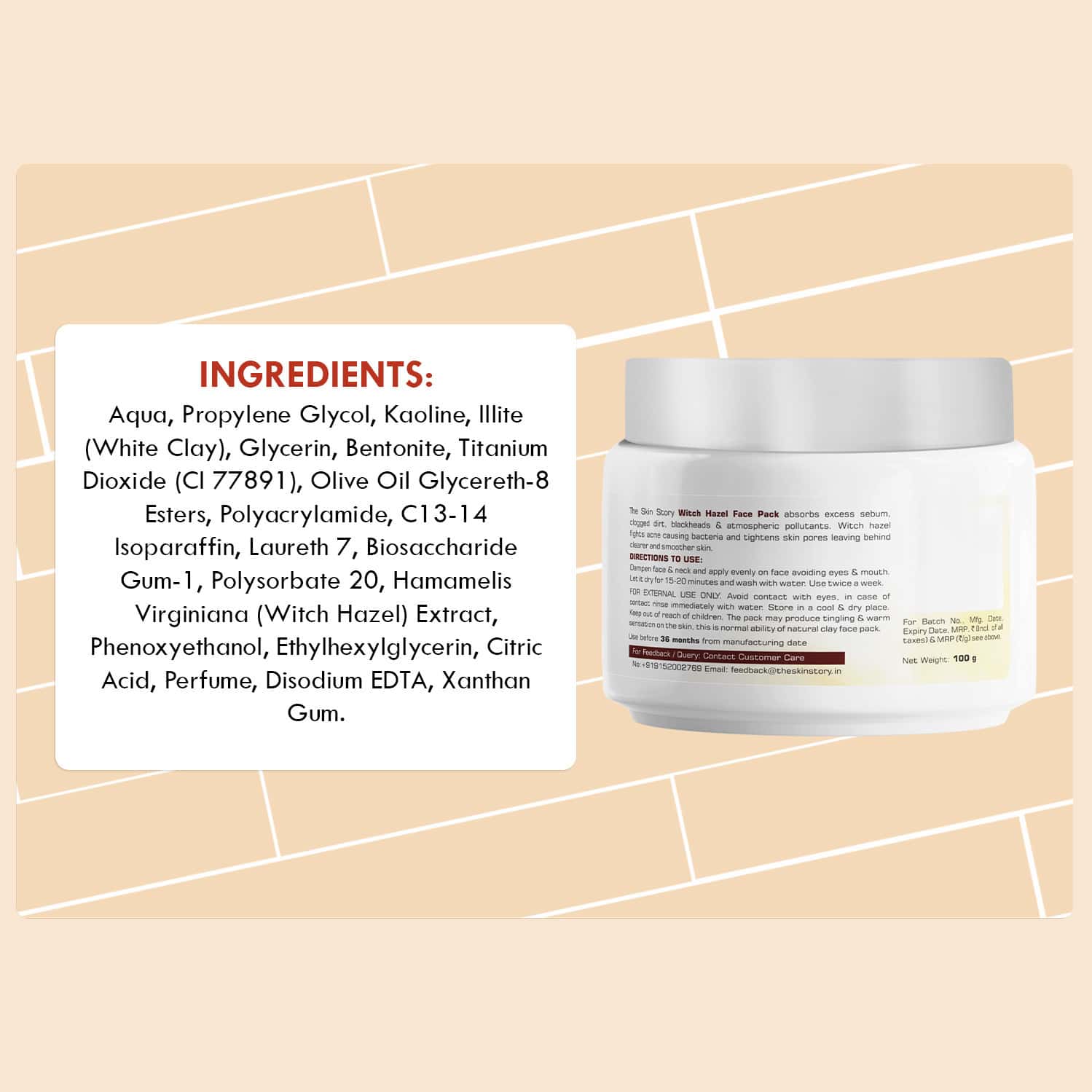 Buy THE SKIN STORY WITCH HAZEL FACE PACK, 100G Online & Get Upto 60% ...
