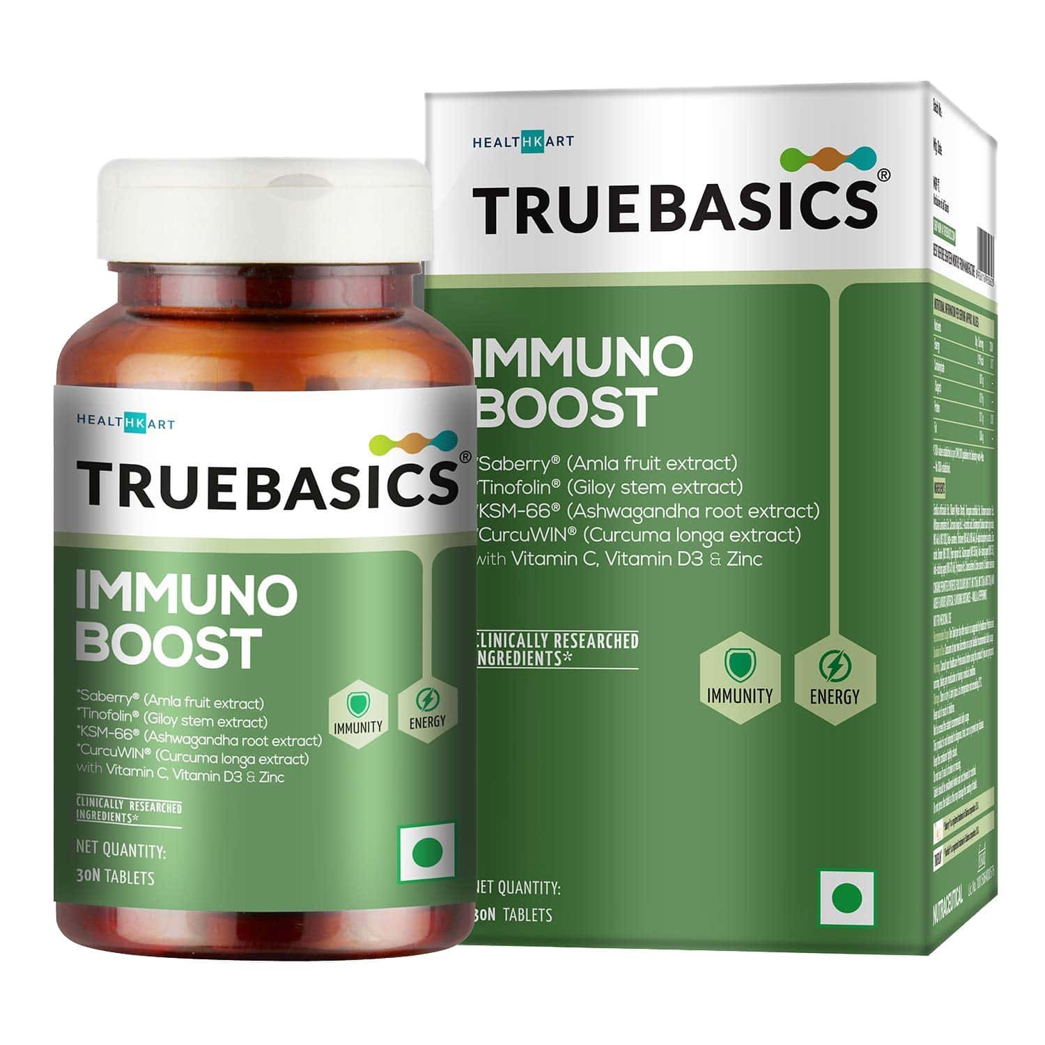 Buy TRUEBASICS IMMUNO BOOST - 30 TABLETS Online & Get Upto 60% OFF at ...
