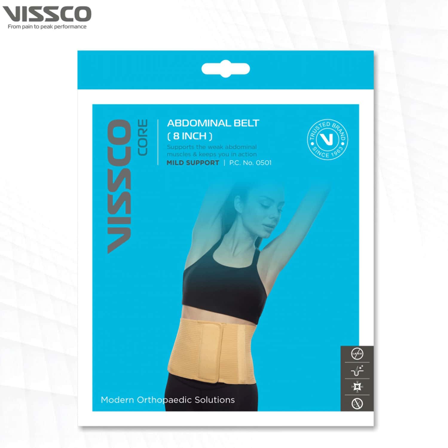 Buy VISSCO ABDOMINAL BELT (8") |SUPPORTS THE WEAK ABDOMINAL MUSCLES TO ...
