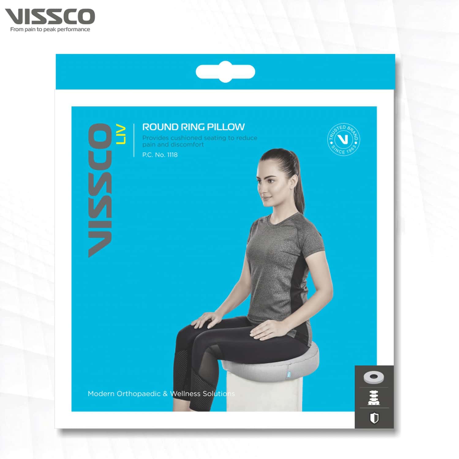 Buy VISSCO ROUND RING CUSHION PILLOW | PROVIDES CUSHIONED SEATING TO ...