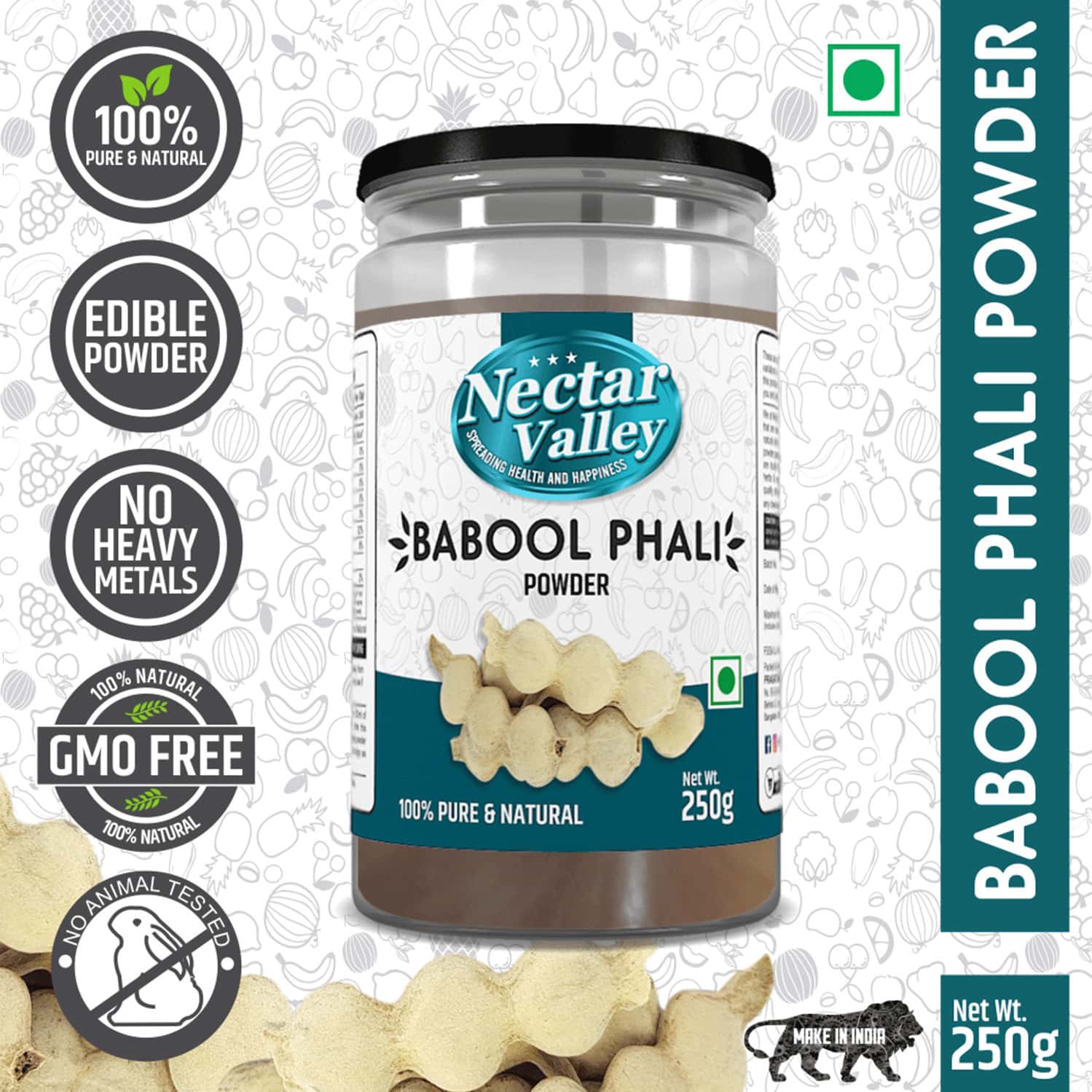 Buy NECTAR VALLEY BABOOL PHALI POWDER | 100% EDIBLE, PURE & ORGANICALLY ...