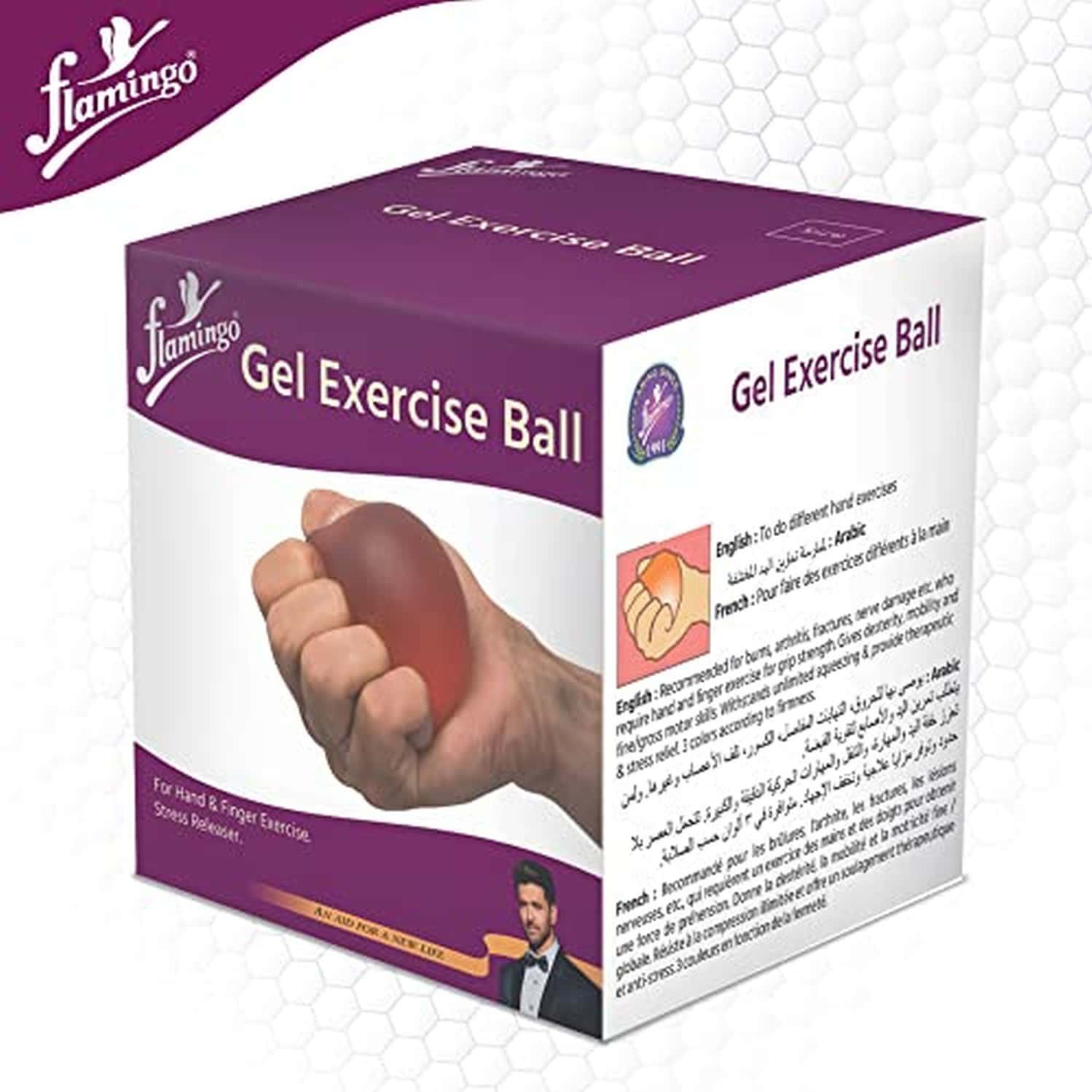 Buy FLAMINGO GEL EXERCISE BALL FOR WRIST MUSCLES STRENGTHENING, MEDIUM, RED Online & Get Upto 60 ...