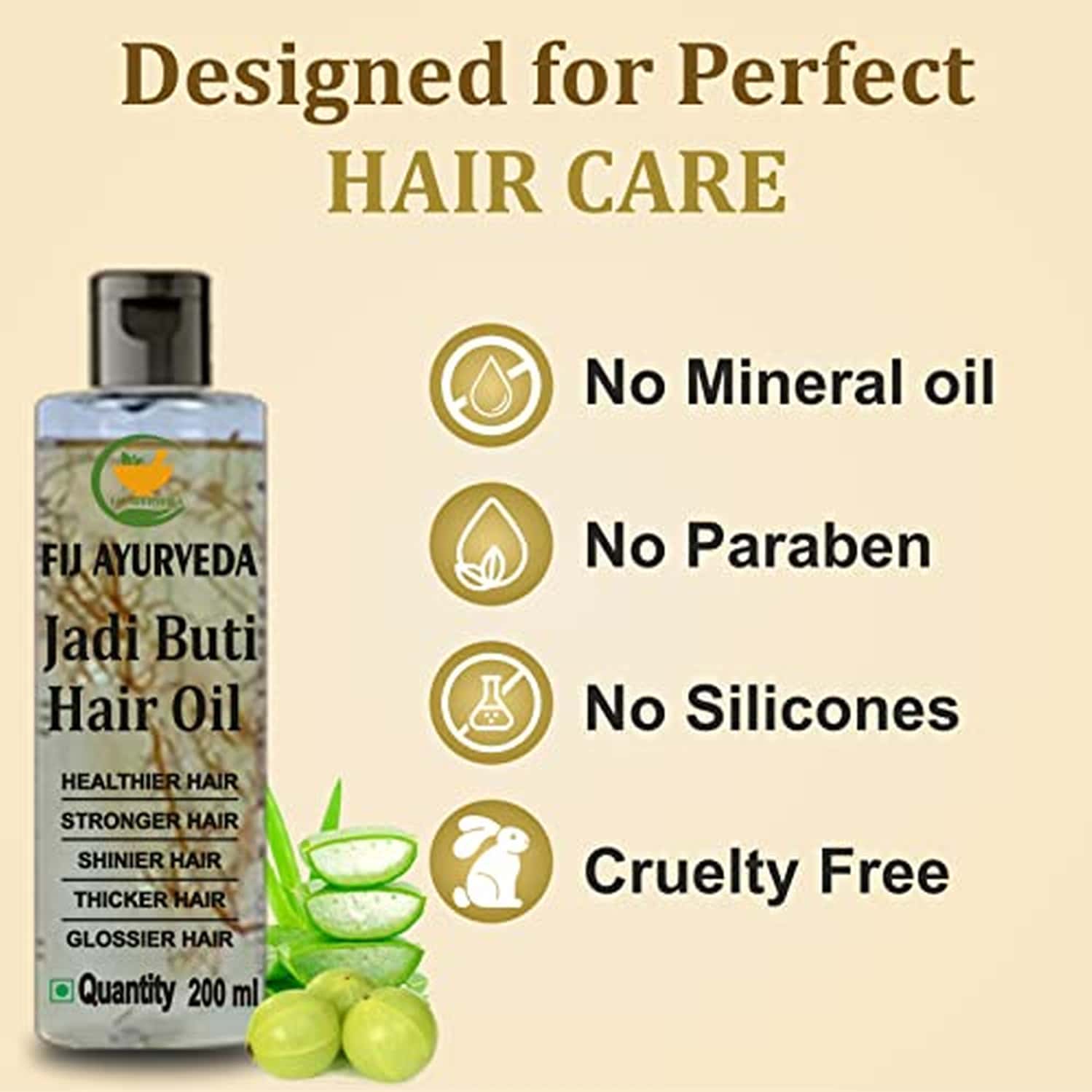 Buy FIJ AYURVEDA JADI BUTI HAIR OIL | JADIBUTI | FOR MEN & WOMEN ...