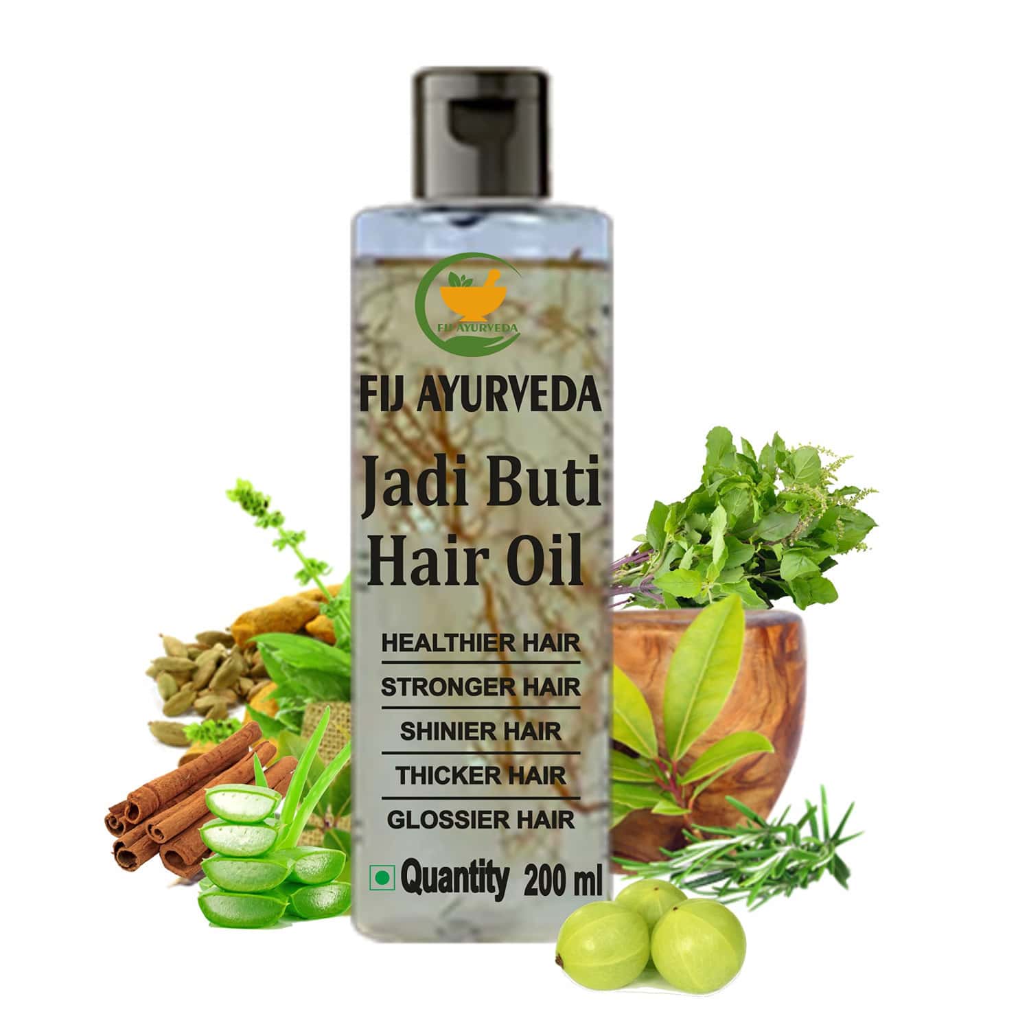 Buy FIJ AYURVEDA JADI BUTI HAIR OIL | JADIBUTI | FOR MEN & WOMEN ...