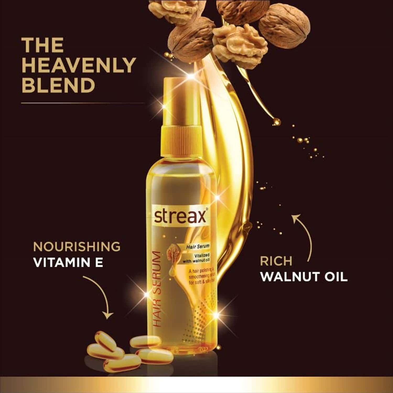 Buy STREAX WALNUT HAIR SERUM 200 ML X PACK OF 2 Online & Get Upto 60% ...