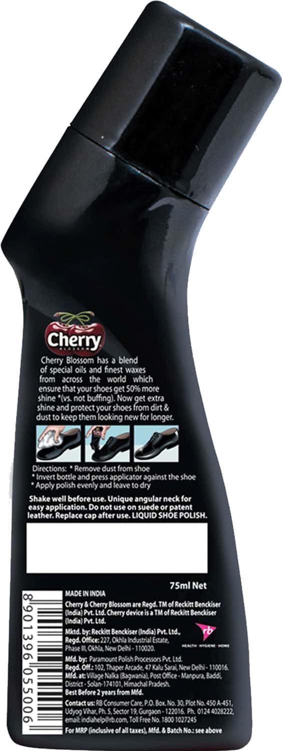 Buy CHERRY BLOSSOM LIQUID WAX POLISH (BLACK) - 75ML Online & Get Upto ...