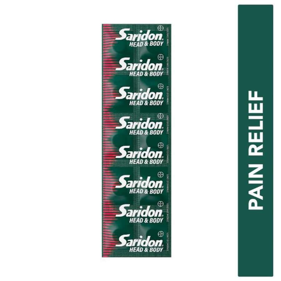 Buy SARIDON ADVANCE FOR 5 IN 1 PAIN RELIEF STRIP OF 10 TABLETS Online ...