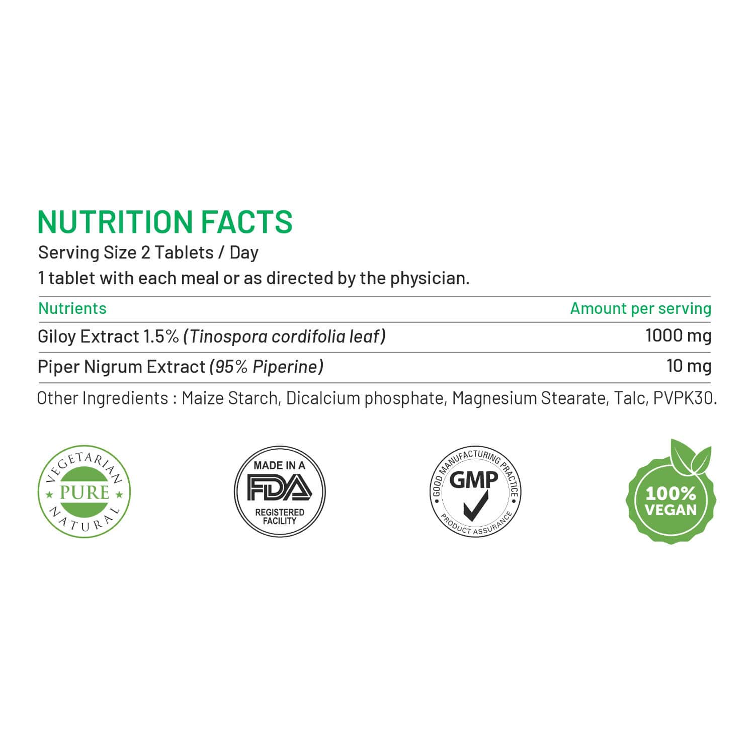 Buy BLISS WELNESS PURE GILOY EXTRACT BIOPIPERINE IMMUNITY BOOSTER BLOOD ...