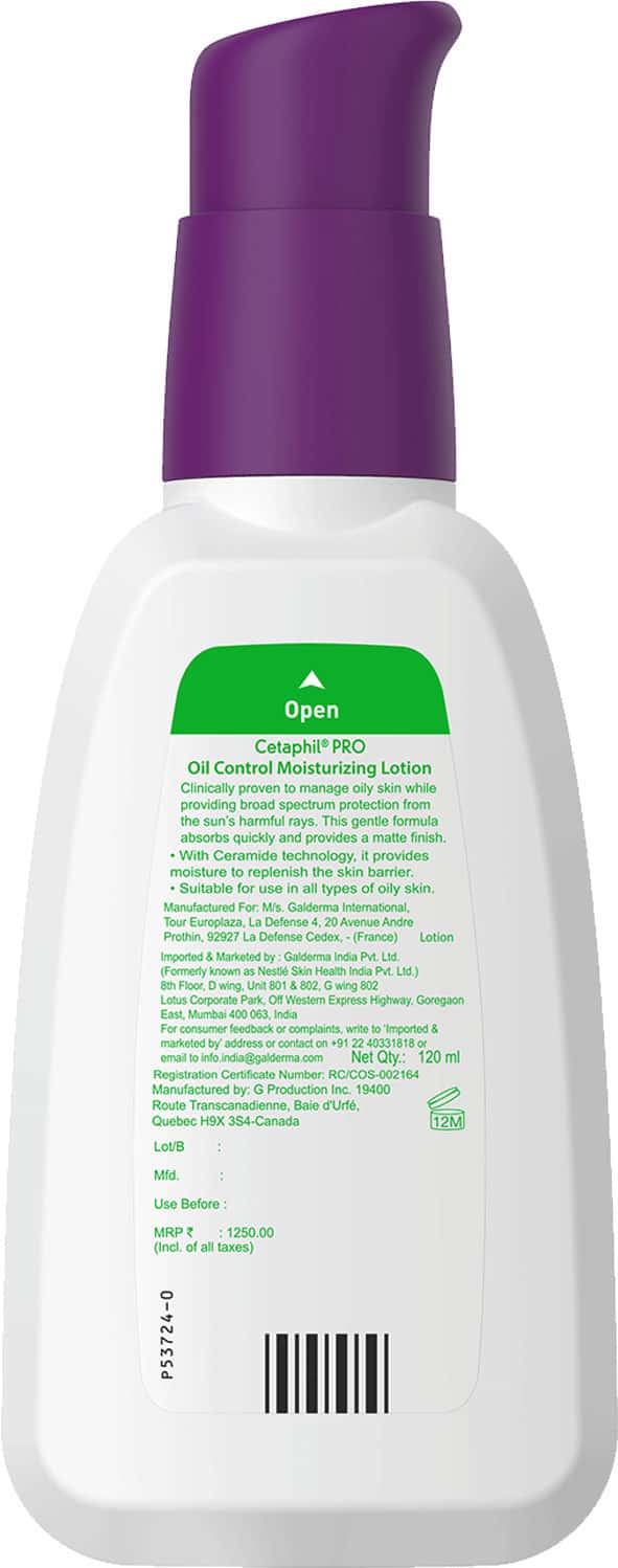Buy CETAPHIL PRO OIL CONTROL MOISTURISING LOTION, MATTE FINISH FOR OILY ...