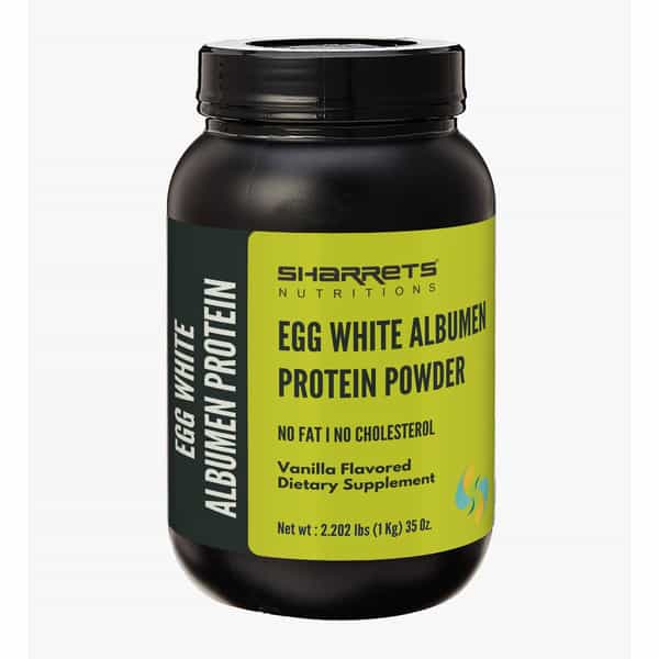 Buy SHARRETS EGG WHITE ALBUMEN PROTEIN POWDER - VANILLA FLAVOR, LACTOSE ...