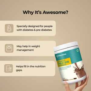 Buy PHARMEASY DIABETIC PROTEIN POWDER CHOCOLATE FLAVOUR 400G Online ...