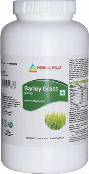 Buy HERBAL HILLS ORGANIC BARLEY GRASS TABLETS - 500 COUNT Online & Get ...
