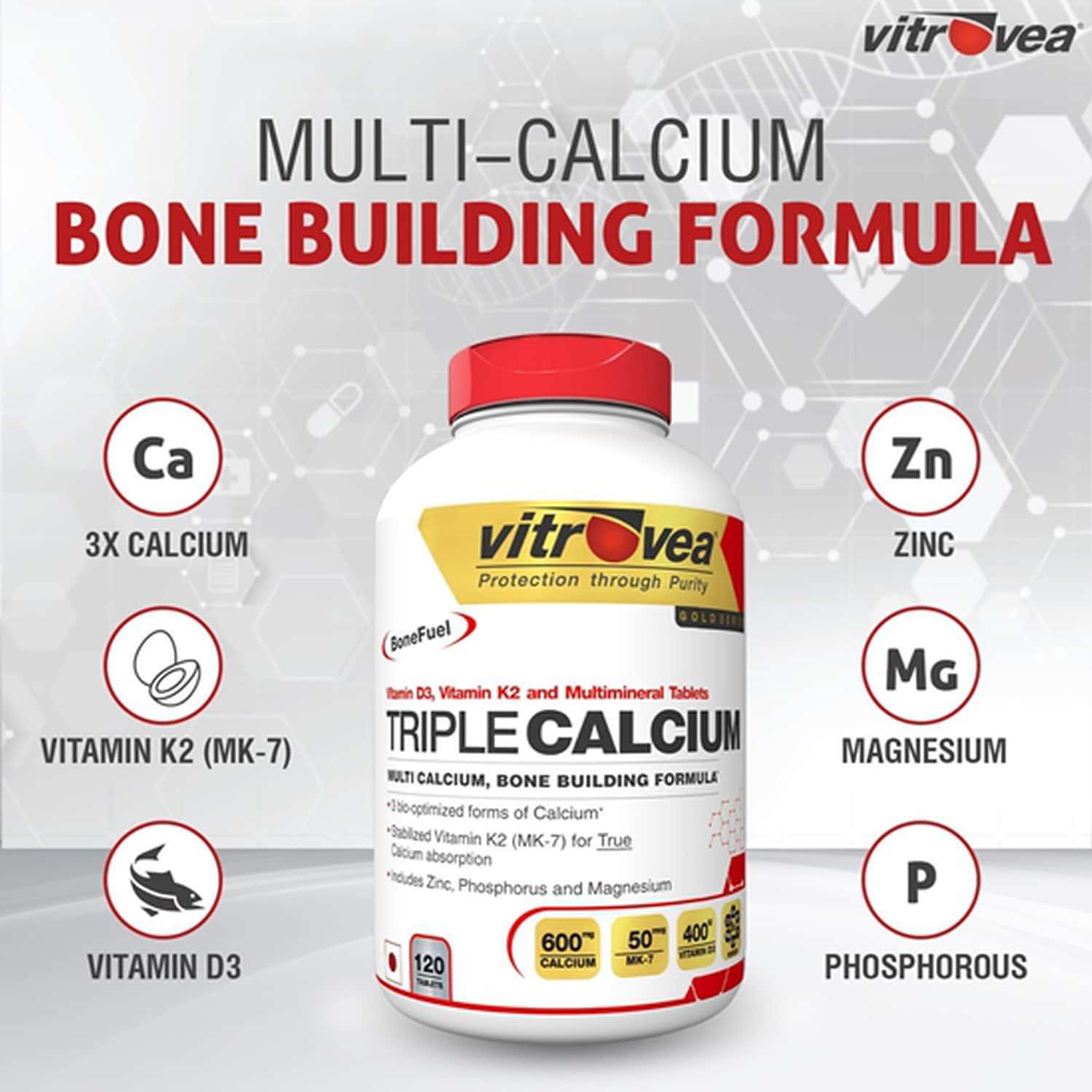 Buy NEULIFE TRIPLE CALCIUM WITH K27 & D3- MULTI SOURCE CCM FORMULA (200 ...