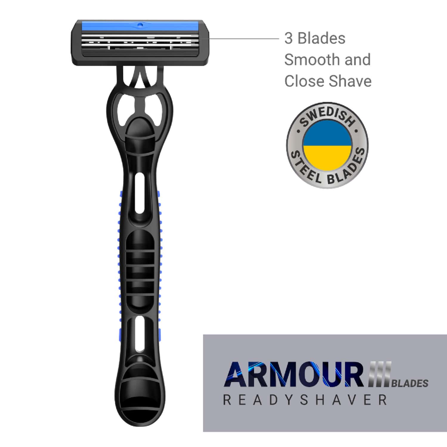 Buy ZLADE ARMOUR III READYSHAVER TRIPLE BLADE DISPOSABLE SHAVING RAZOR ...