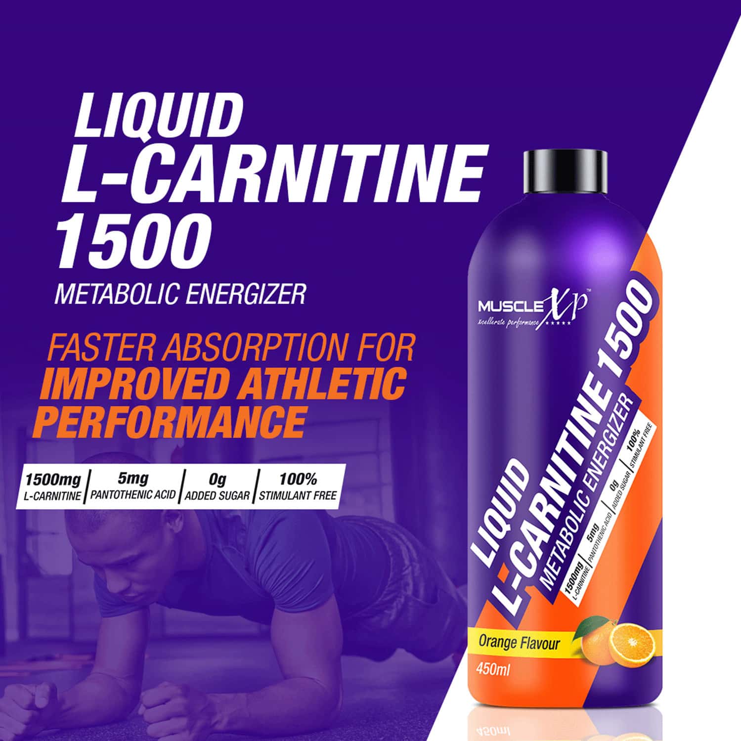 Buy MUSCLEXP LIQUID L-CARNITINE 1500 METABOLIC ENERGIZER NO ADDED SUGAR ...