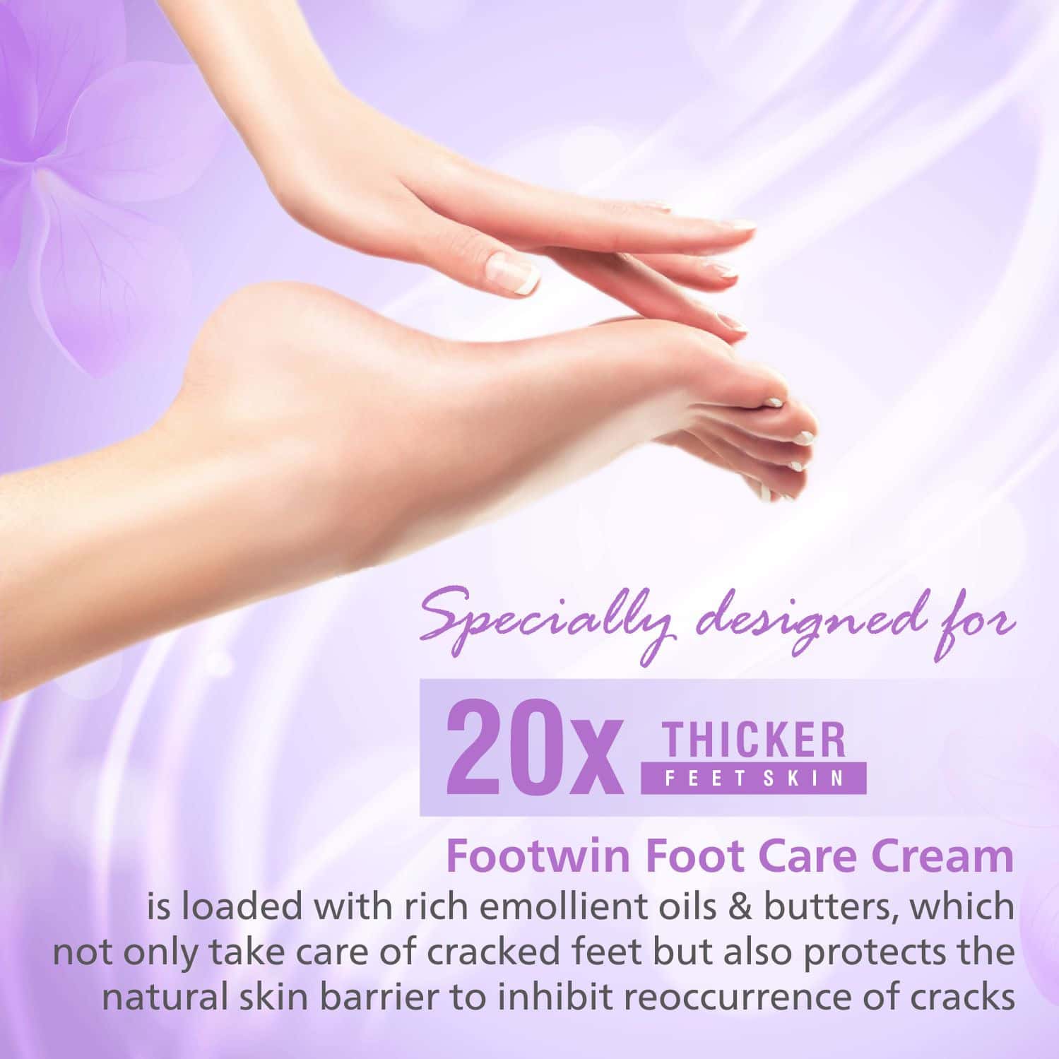 Buy FOOTWIN FOOT CARE CREAM 60 GM | WITH ALOE, COCOA BUTTER & COCONUT ...