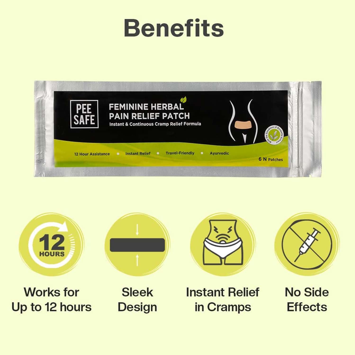Buy FEMININE PAIN RELIEF PATCH (PACK OF 12) Online & Get Upto 60% OFF ...