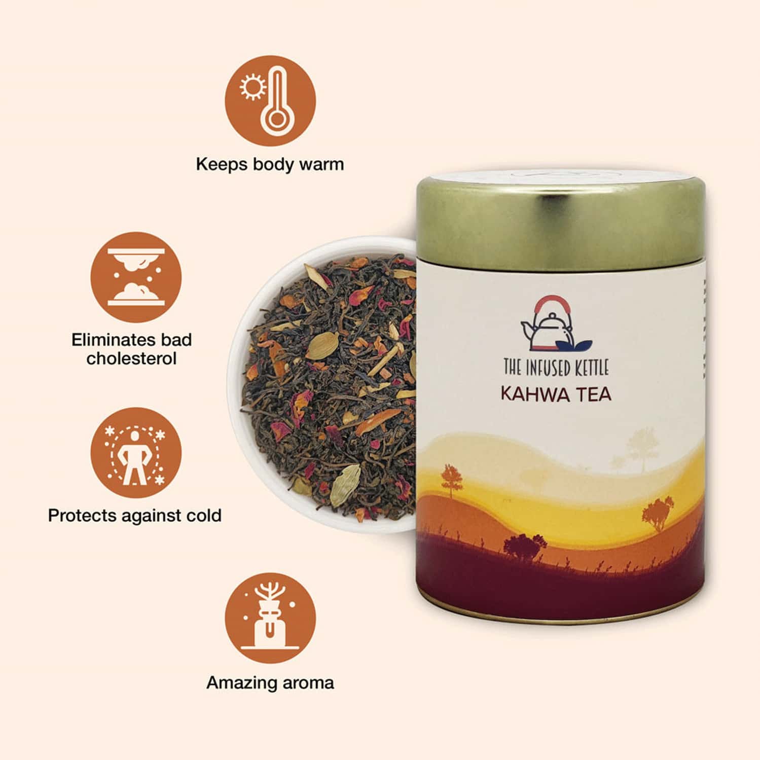 Buy THE INFUSED KETTLE KAHWA GREEN TEA (50 GMS) Online & Get Upto 60% ...