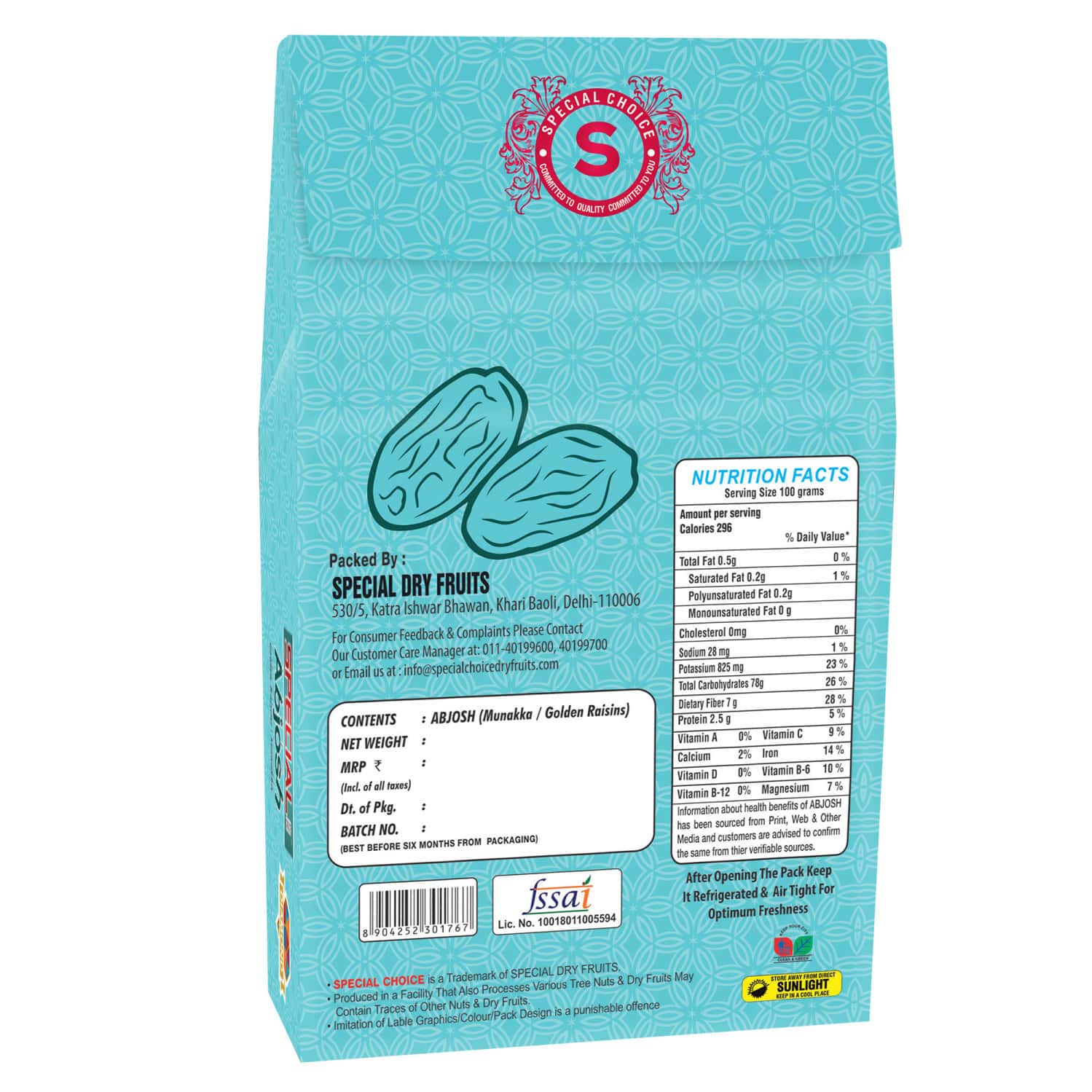 Buy SPECIAL CHOICE ABJOSH (MUNAKKA/ GOLDEN RAISINS) DIAMOND 250G X 3 Online & Get Upto 60% OFF ...