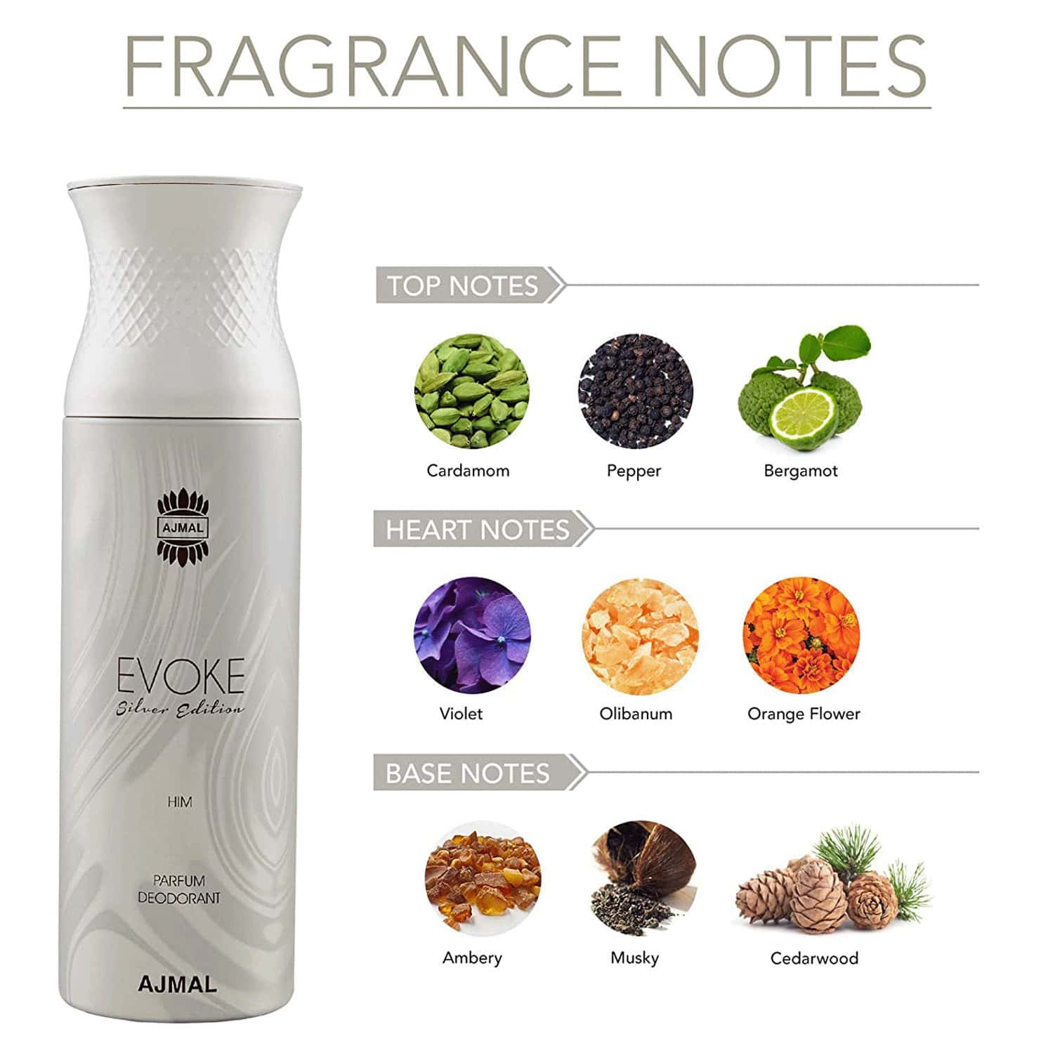 Buy AJMAL EVOKE SILVER EDITION FOR HIM FOR MEN AND PERSUADE FOR MEN ...