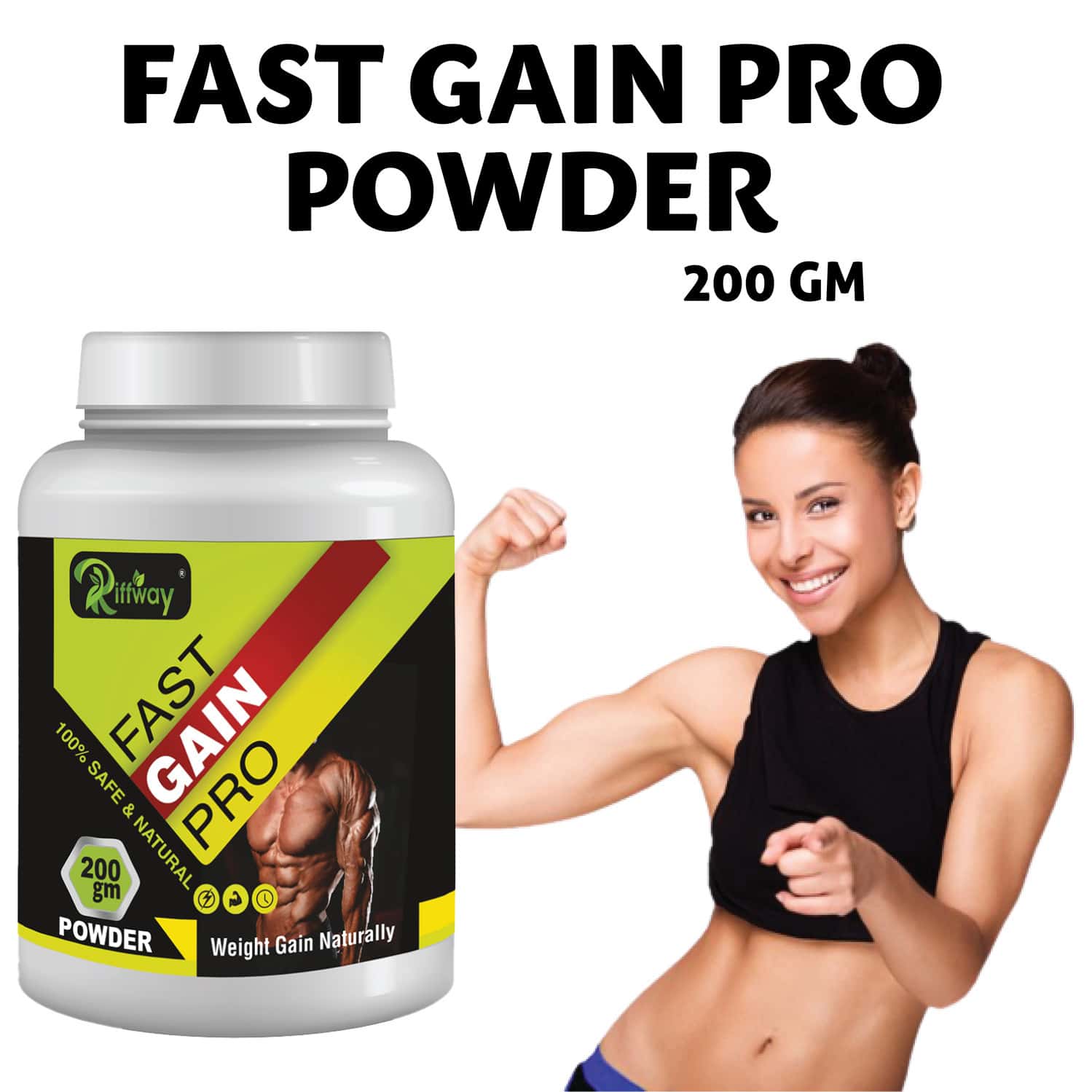 Buy RIFFWAY FAST GAIN PRO WEIGHT GAIN POWDER | WELL-ROUNDED NUTRITIONAL ...